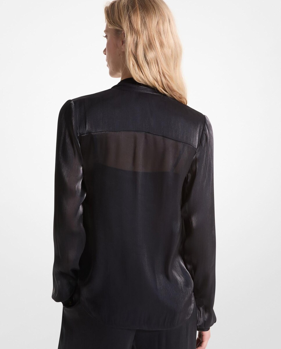 Blusa de mujer vaporosa en georgette transparente · Michael Michael ...
