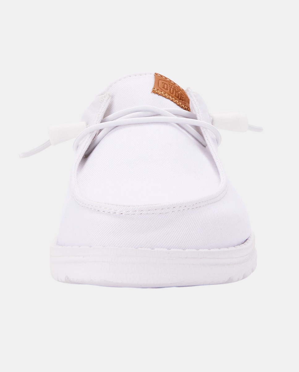 Zapatos de cordones de mujer de lona Blanco HeyDude · El Corte Inglés