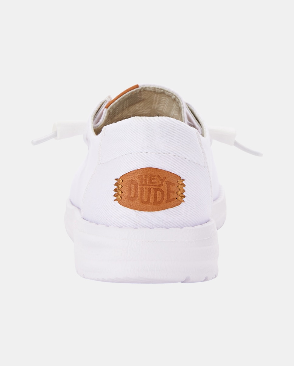 Zapatos de cordones de mujer de lona Blanco HeyDude · El Corte Inglés