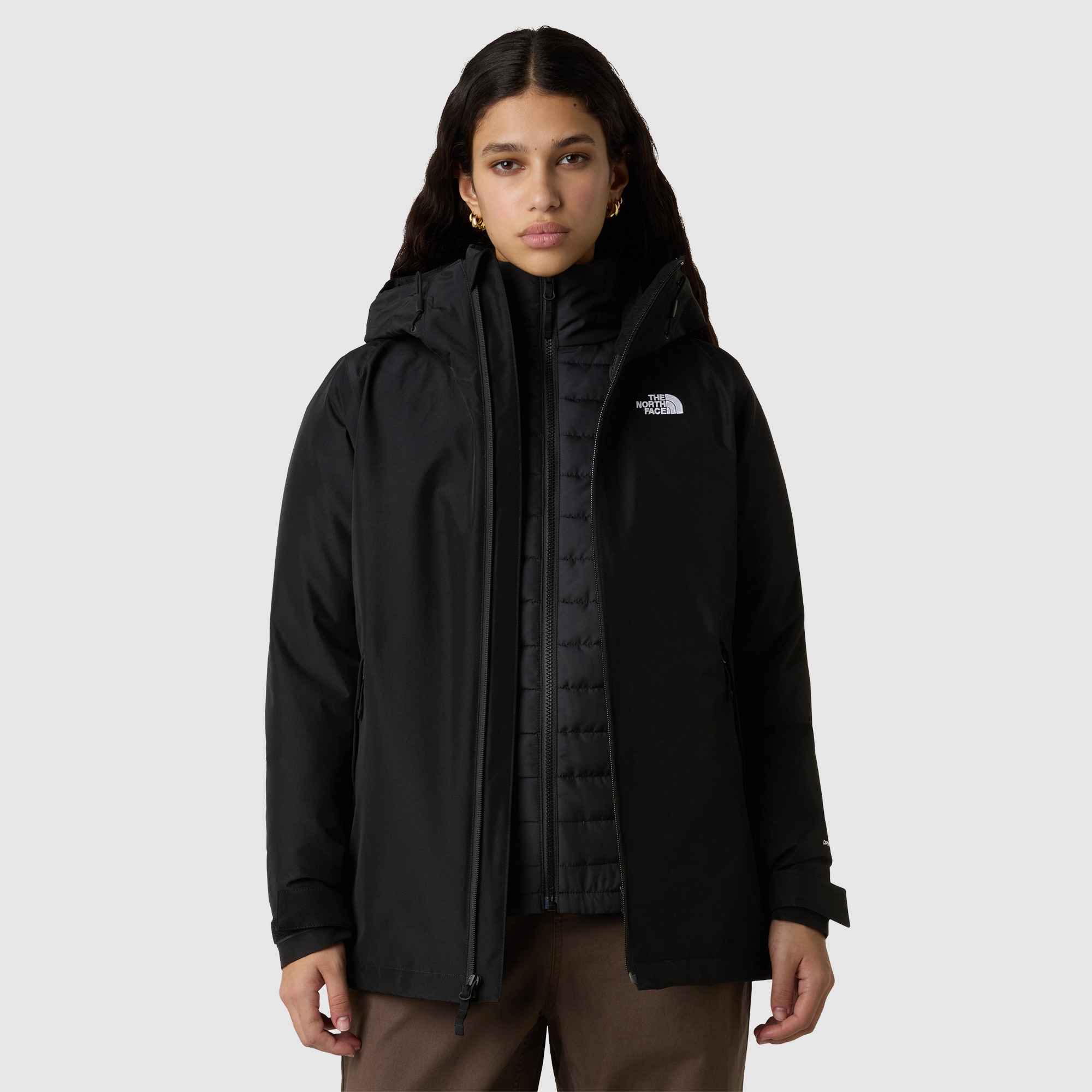 Chaqueta con capucha 3 en 1 de mujer Mono Triclimate Carto The North ...