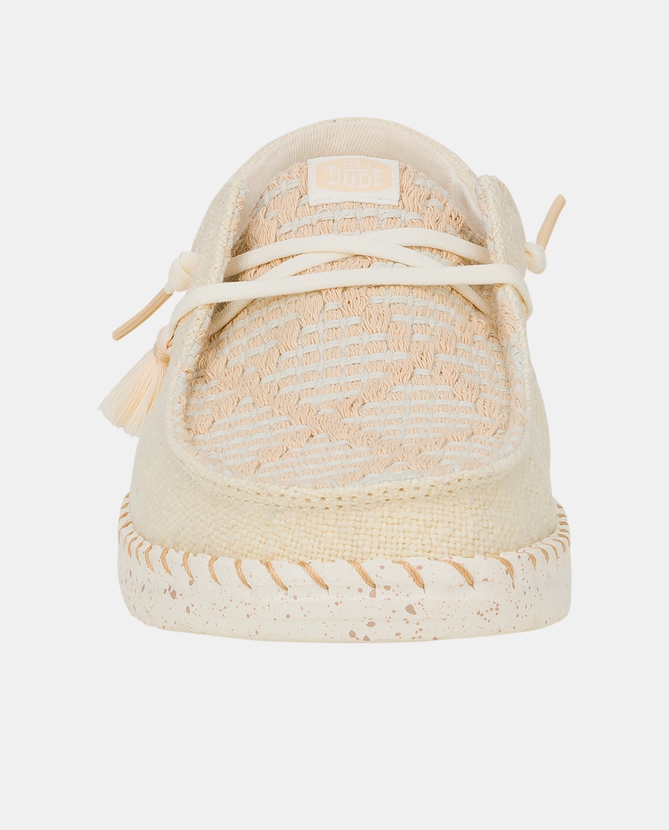 Zapato de cordones de mujer en yute trenzado Beige HeyDude · El Corte ...