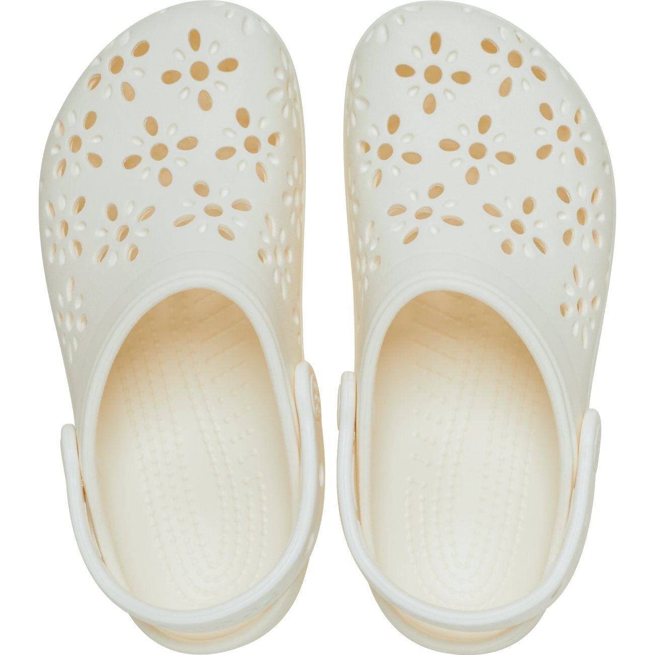 Zuecos de niños Classic Floral Cut Out Clog T Crocs Beige · El Corte Inglés