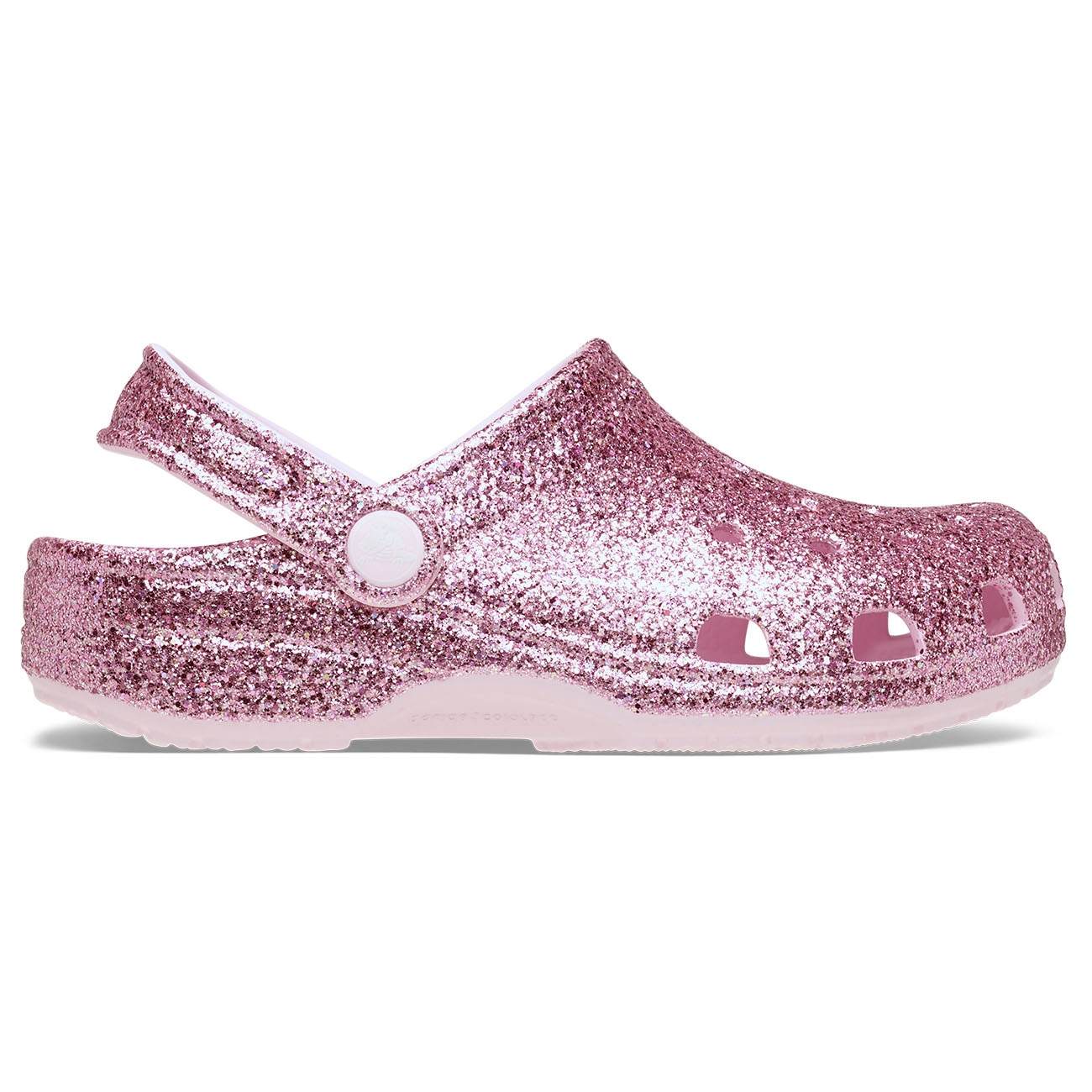 Zuecos de niños Classic Chunky Glitter Clog K Crocs Rosa · El Corte Inglés