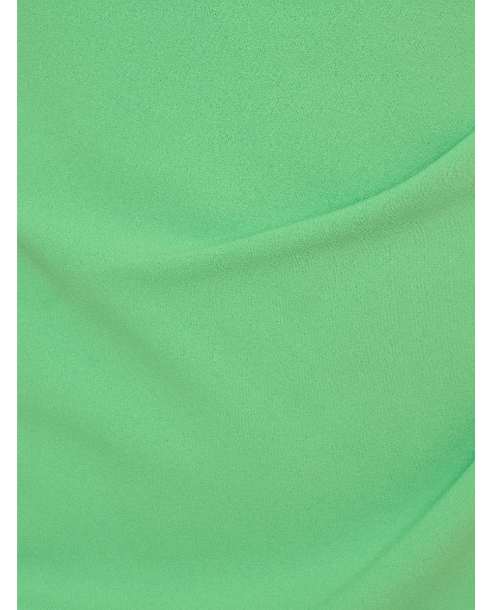 Vestido con lazo al hombro y falda de tubo Verde Adrianna Papell · El ...