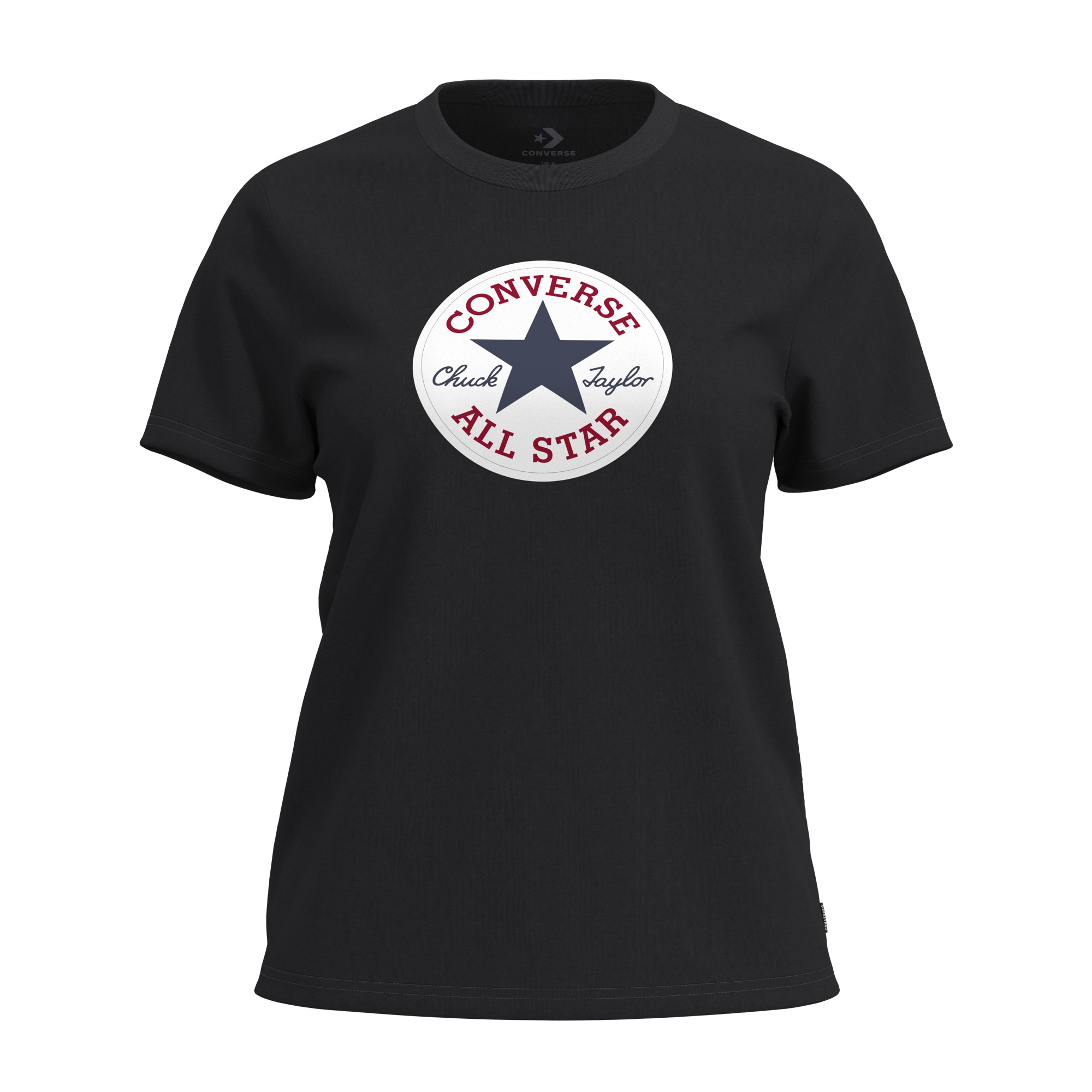 Camiseta de mujer Chuck Patch Tee Converse Negro · El Corte Inglés