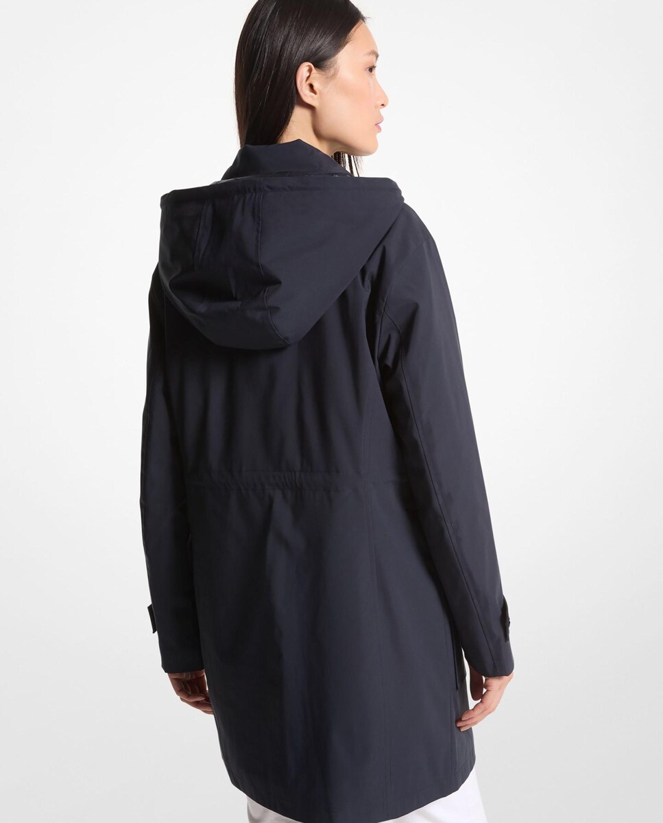 Abrigo de mujer impermeable con capucha ajustable · Michael Michael ...