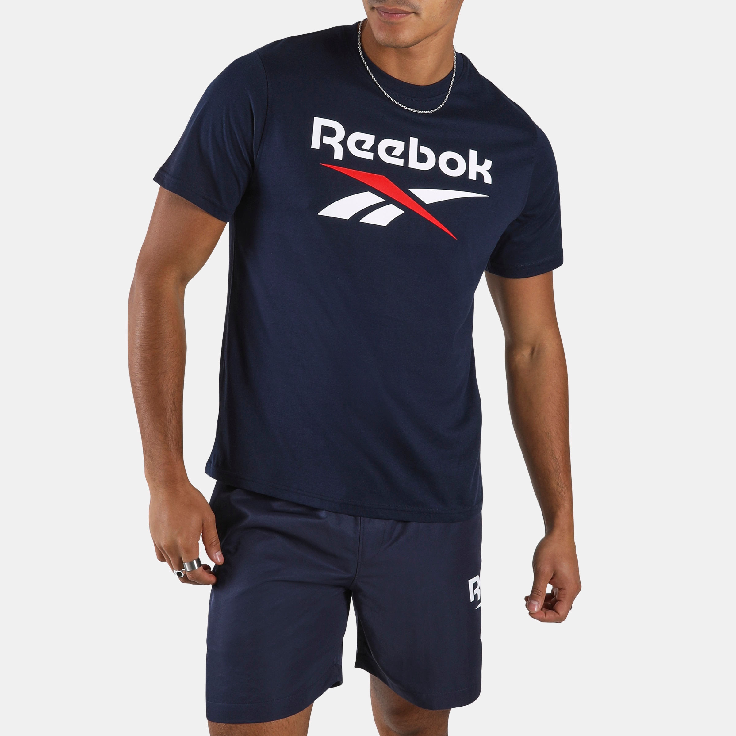 Camiseta de hombre Bruno Big Logo Crew Neck REEBOK Azul · El Corte Inglés