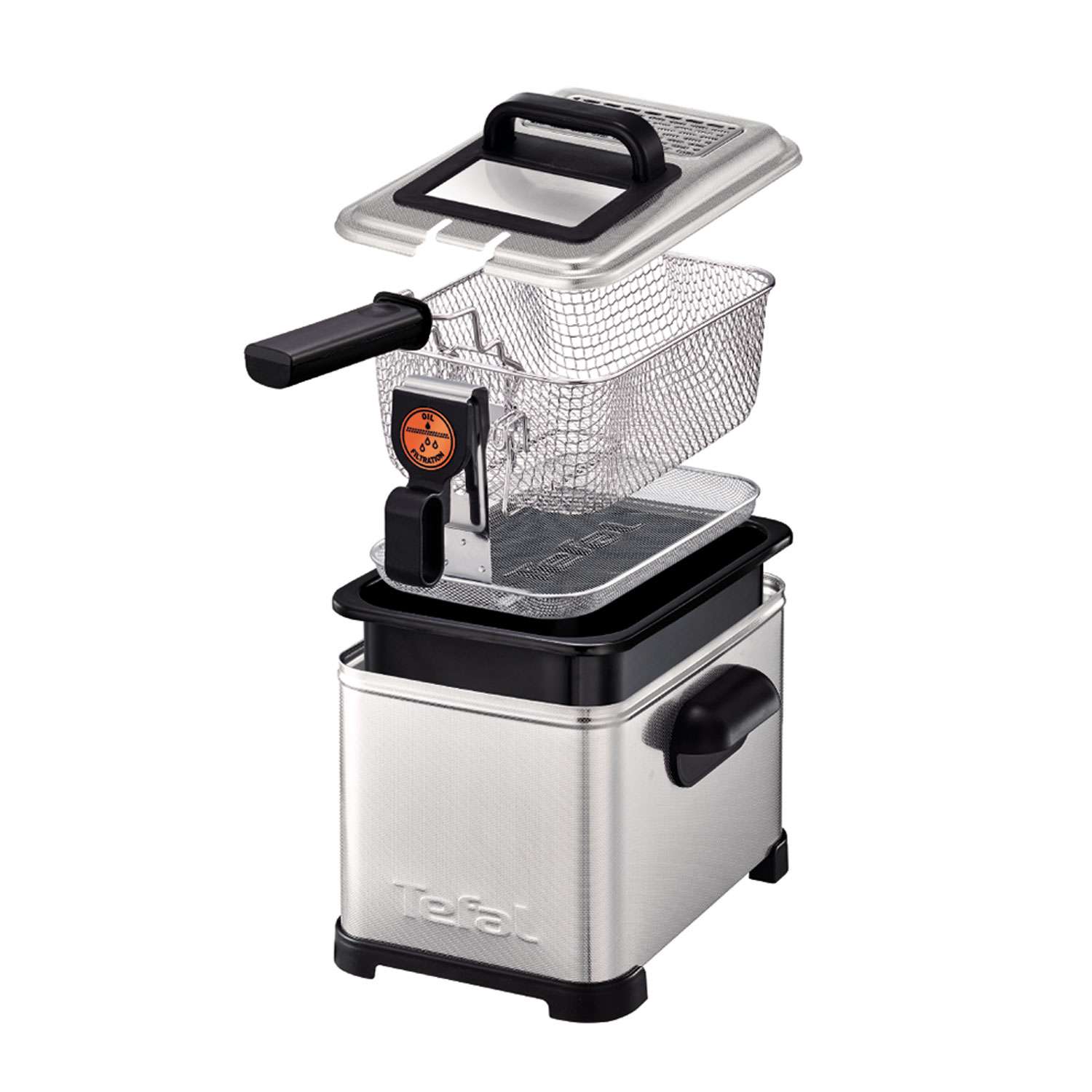 Freidora Tefal Filtra Pro Premium FR5161 semiprofesional de 4L Plata ...