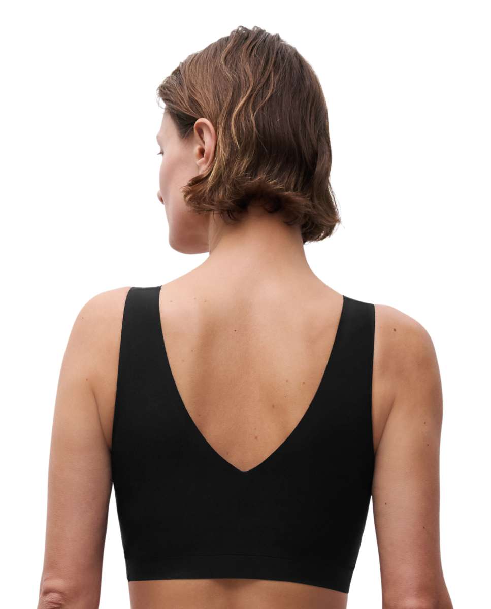 Sujetador sin aro y con relleno efecto segunda piel SoftStretch Negro ...