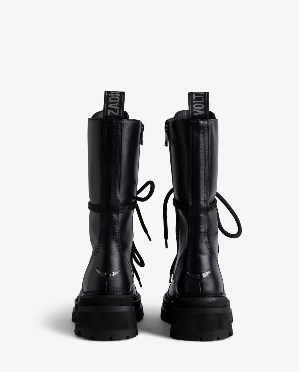 Botas Altos ride de mujer de cuero negro · Zadig & Voltaire · El Corte ...
