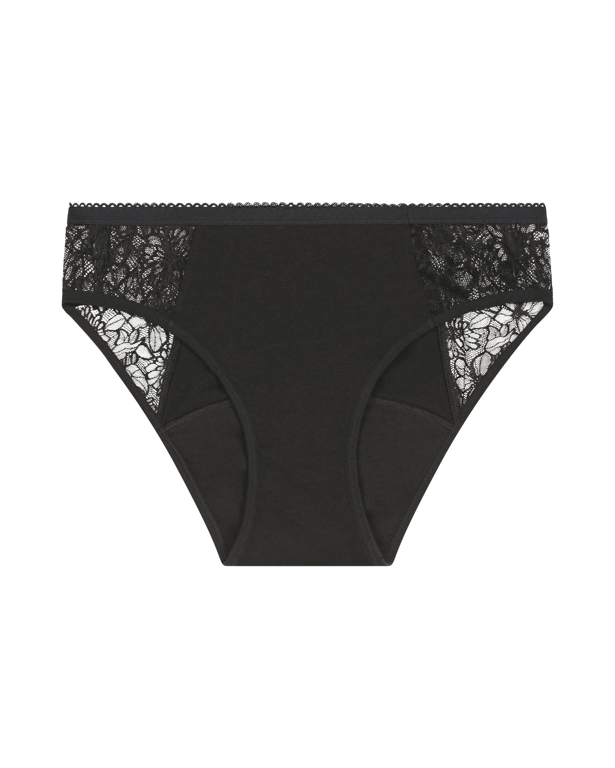Braga menstrual de encaje flujo abundante Negro Dim · El Corte Inglés