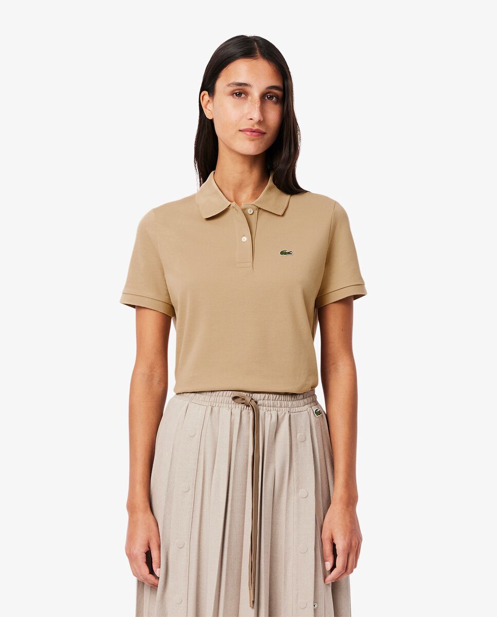 Polo de mujer de corte regular de petit piqué suave de manga corta ...
