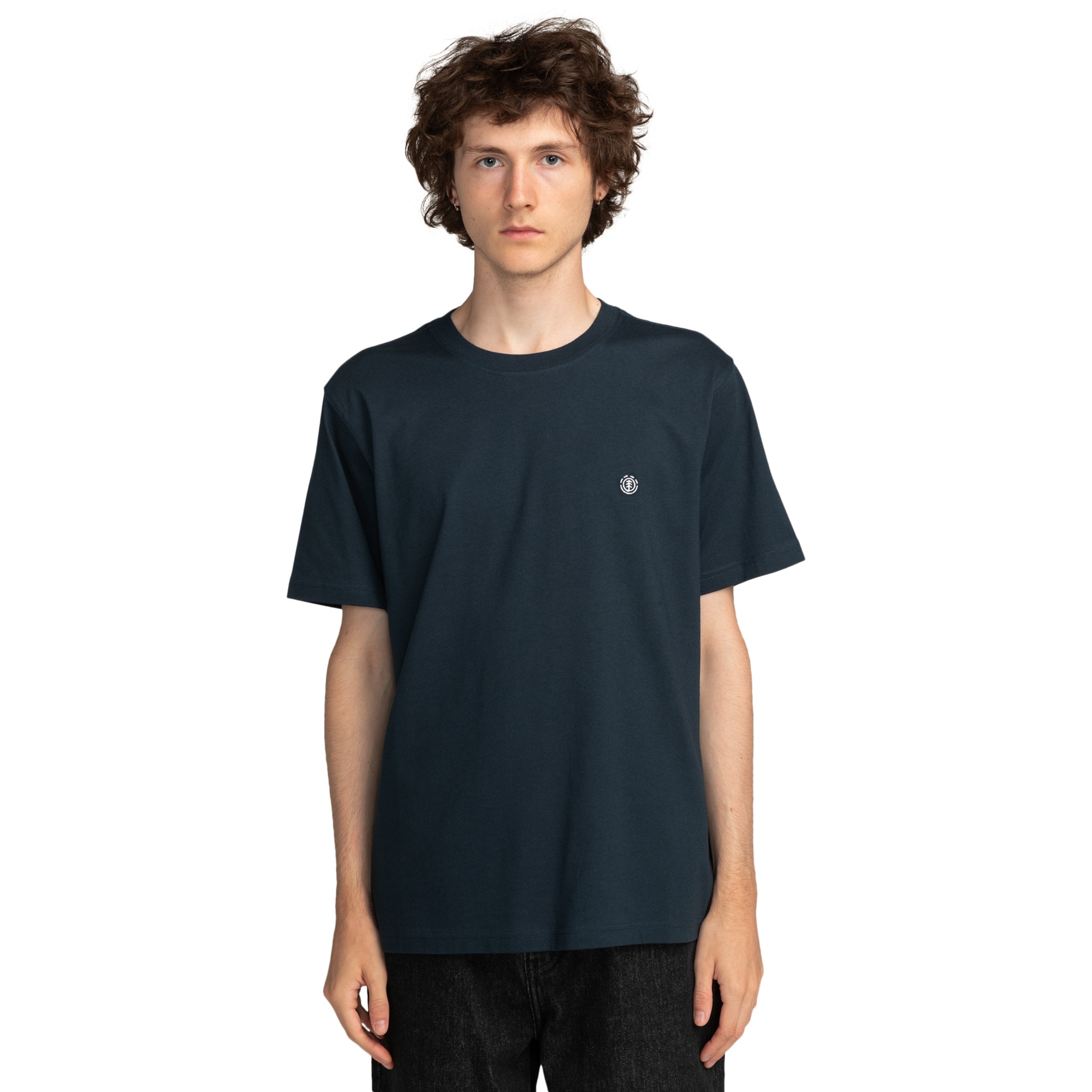 Camiseta de manga corta para hombre Icon Embroidery Element Azul oscuro ...