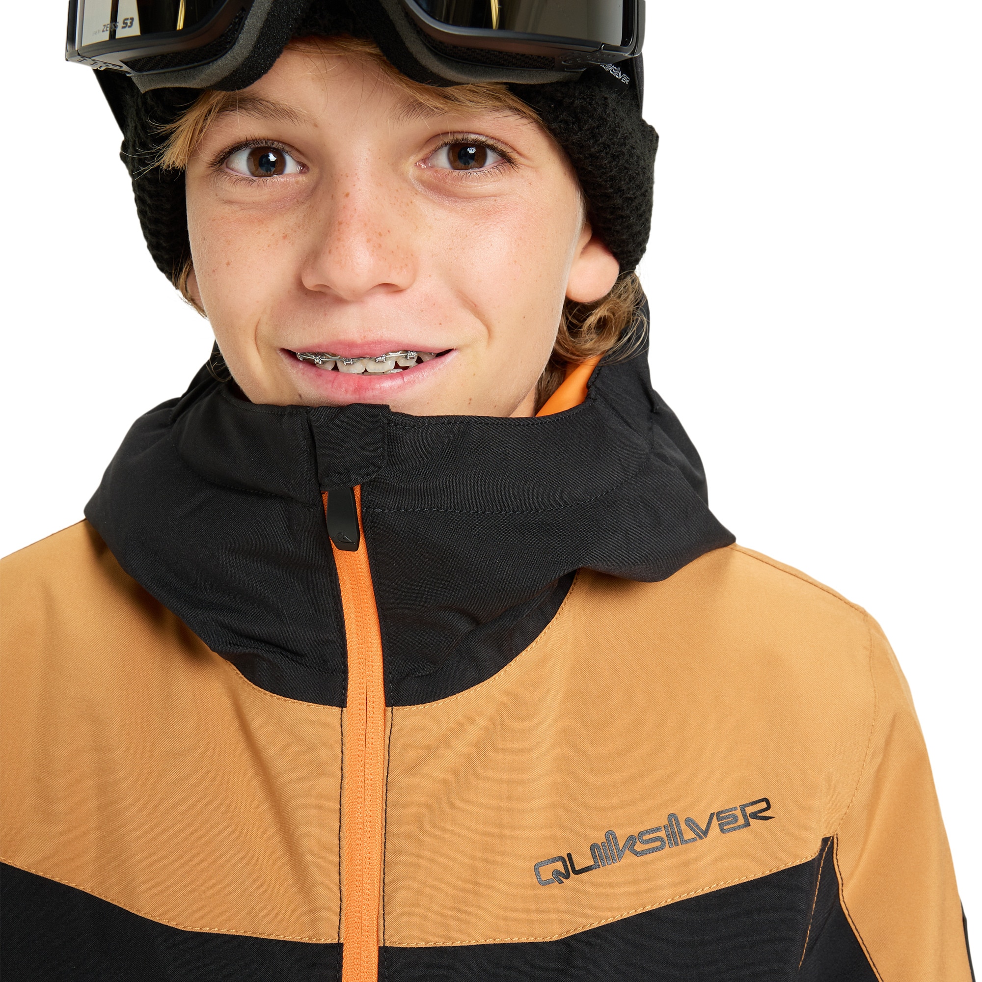 Chaqueta de niños Titano Quiksilver Negro / Naranja · El Corte Inglés