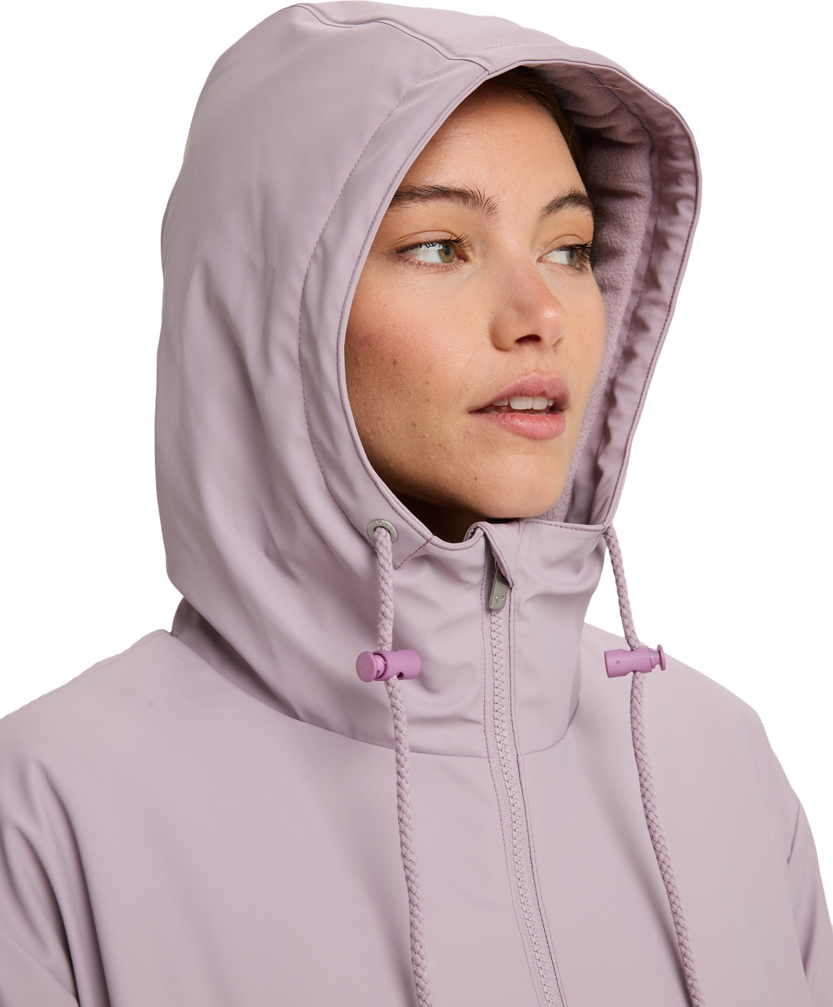 Trenca para lluvia de mujer Rain Road Polar Zip Roxy Morado · El Corte ...