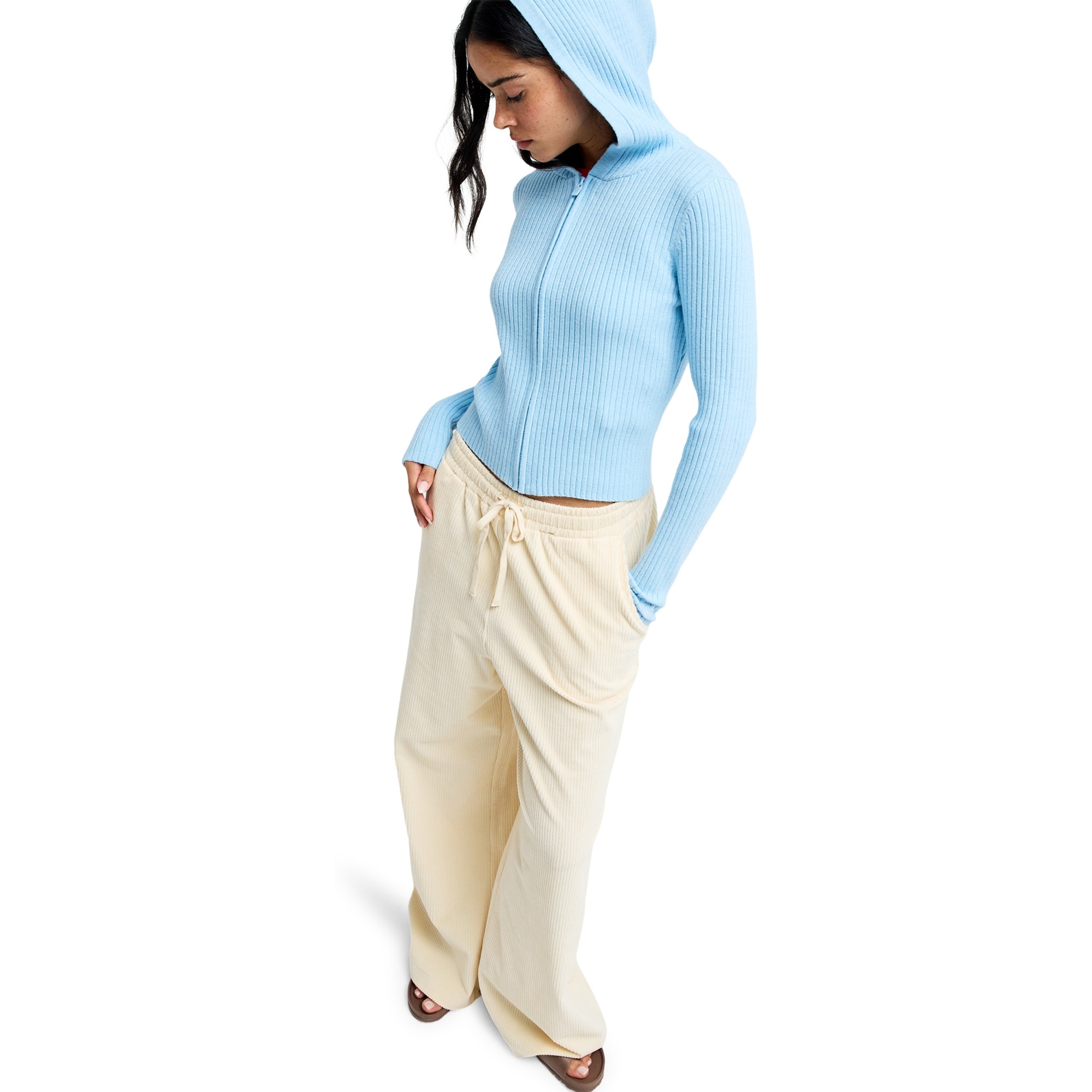 Pantalón de mujer Lekeitio Knit Roxy Natural · El Corte Inglés
