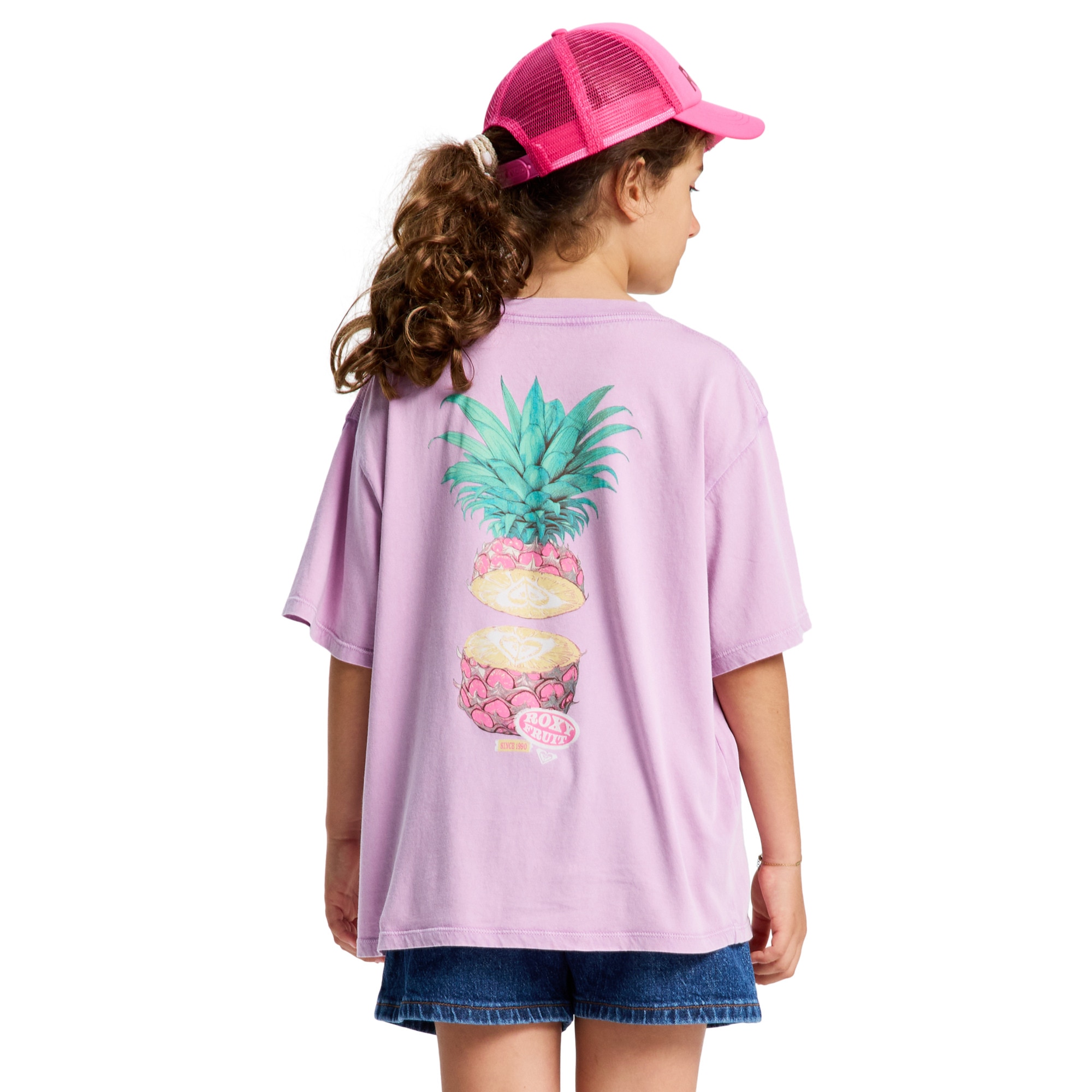 Camiseta de niños Eveoversize Washed Roxy Morado · El Corte Inglés