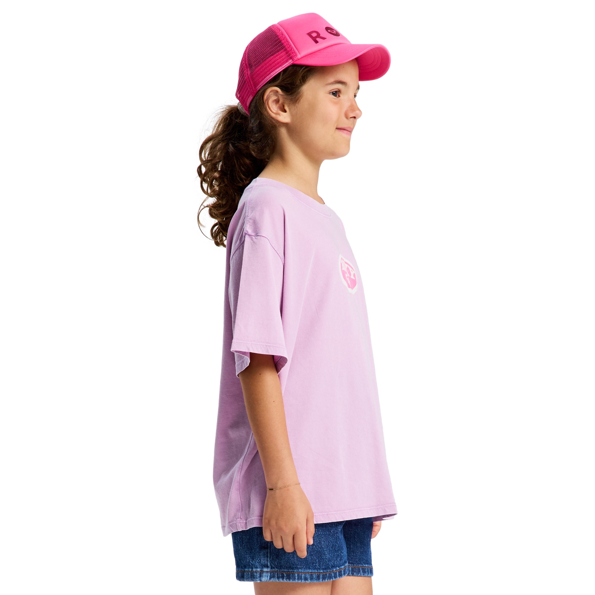 Camiseta de niños Eveoversize Washed Roxy Morado · El Corte Inglés