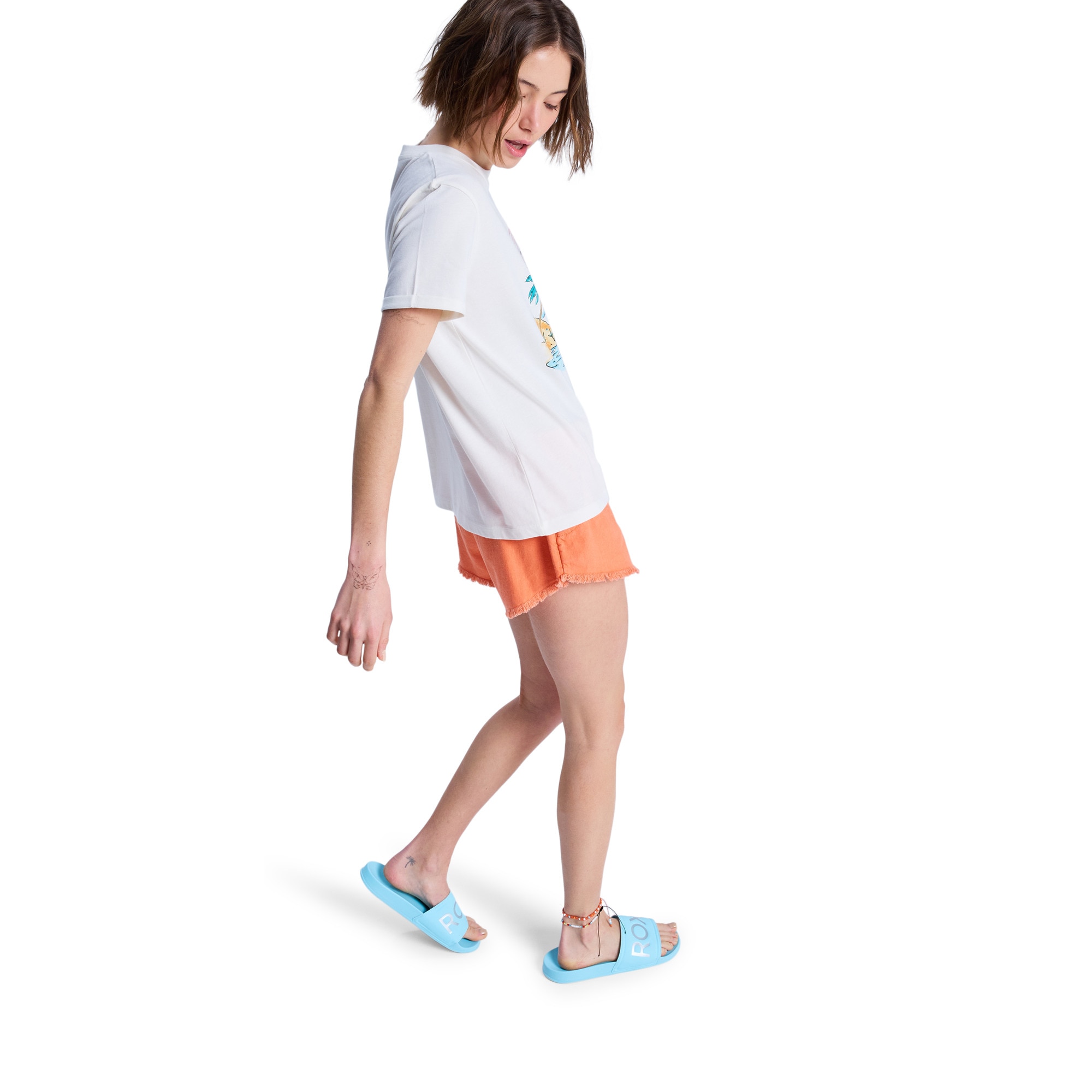 Camiseta de mujer Oceanregular Poster Roxy Blanco · El Corte Inglés