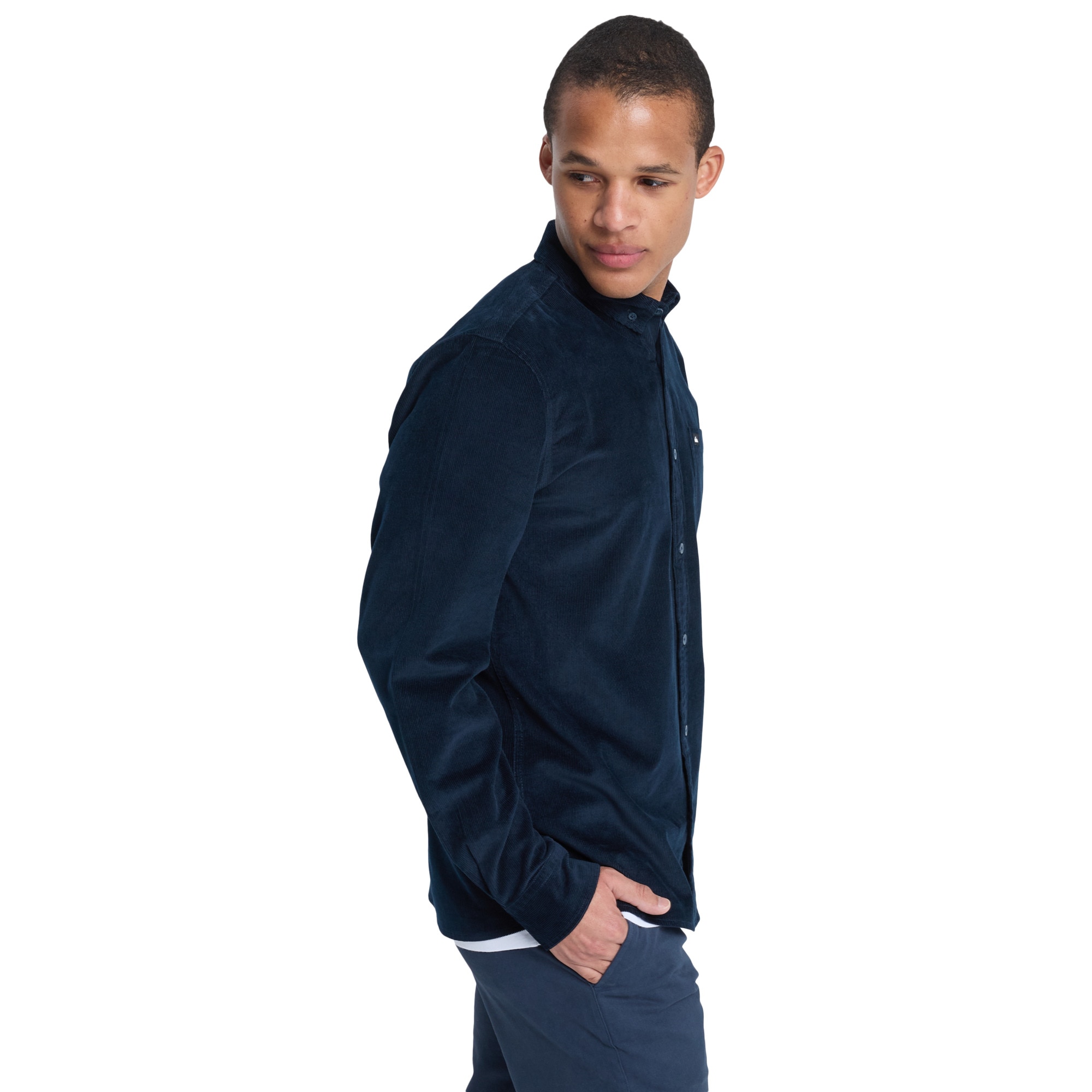Camisa de hombre Smoke Trail Cord Quiksilver Azul · El Corte Inglés