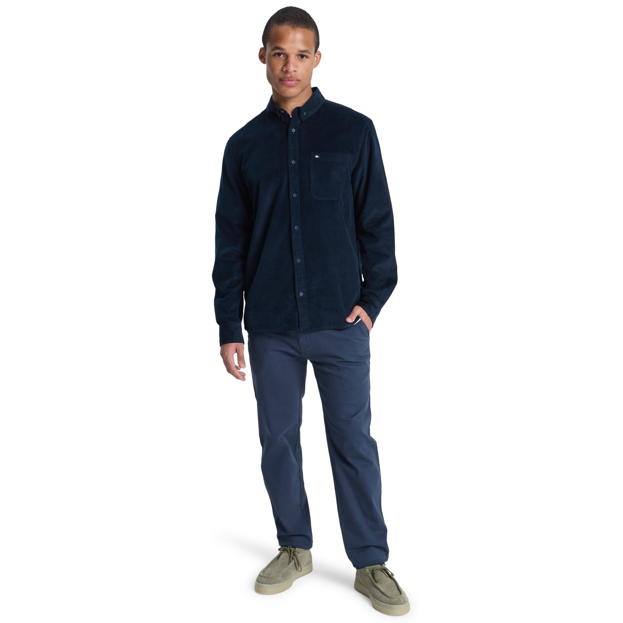 Camisa de hombre Smoke Trail Cord Quiksilver Azul · El Corte Inglés