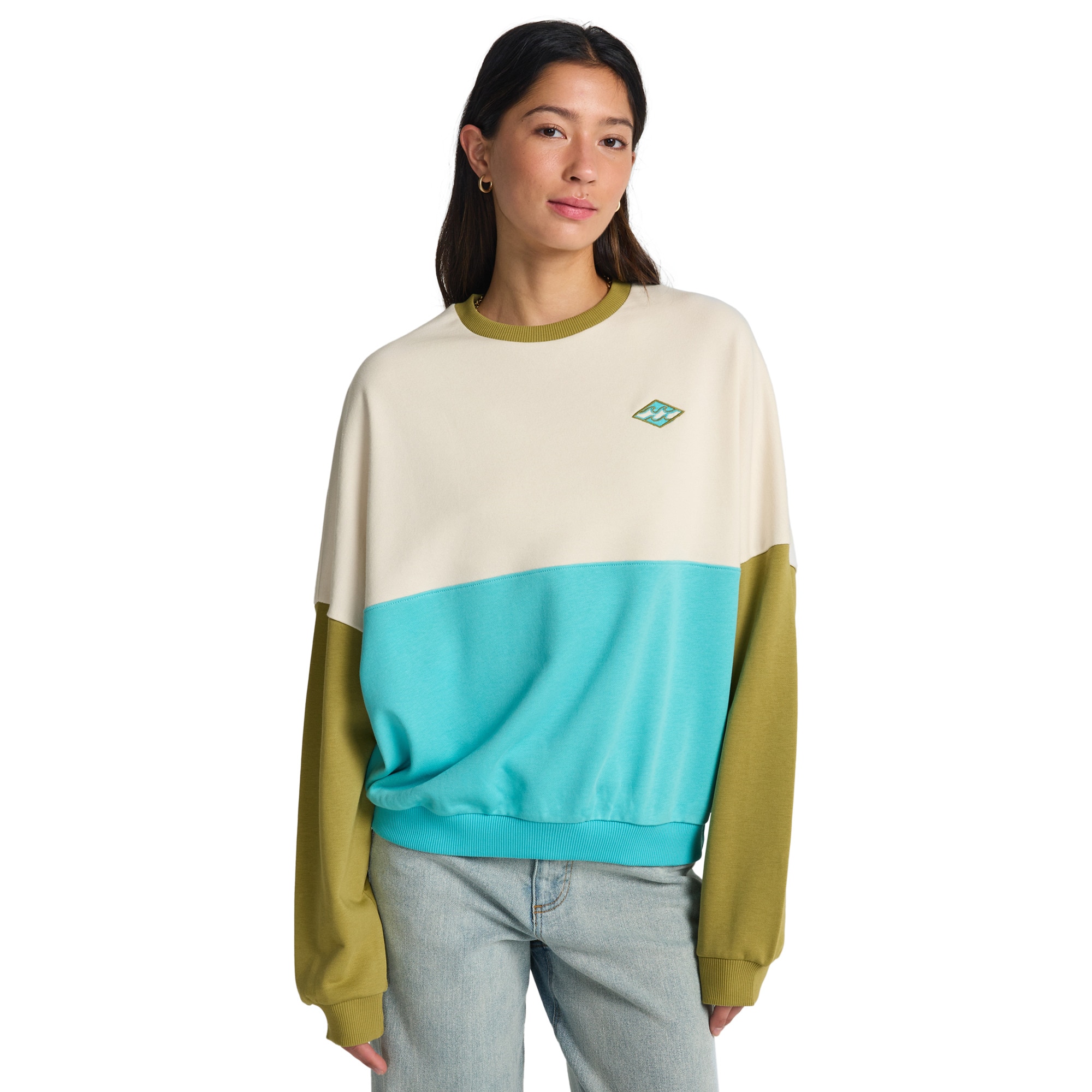 Sudadera de mujer Jump Around Block Billabong Beige · El Corte Inglés