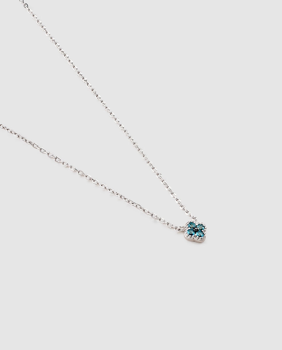 Cadena con colgante corto beloved - turquesa plata Azul · El Corte Inglés