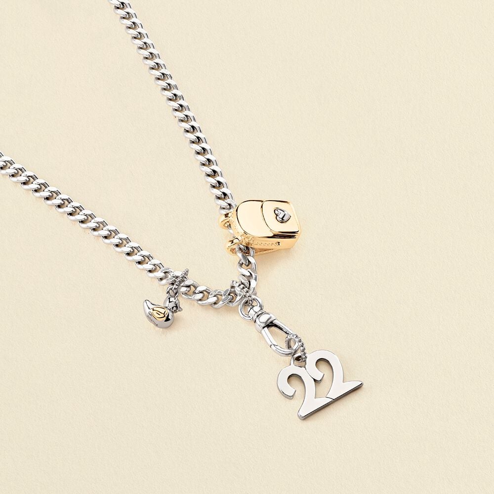 Colgante mosquetón plateado María Pombo Lucky Plata Agatha Paris · El ...