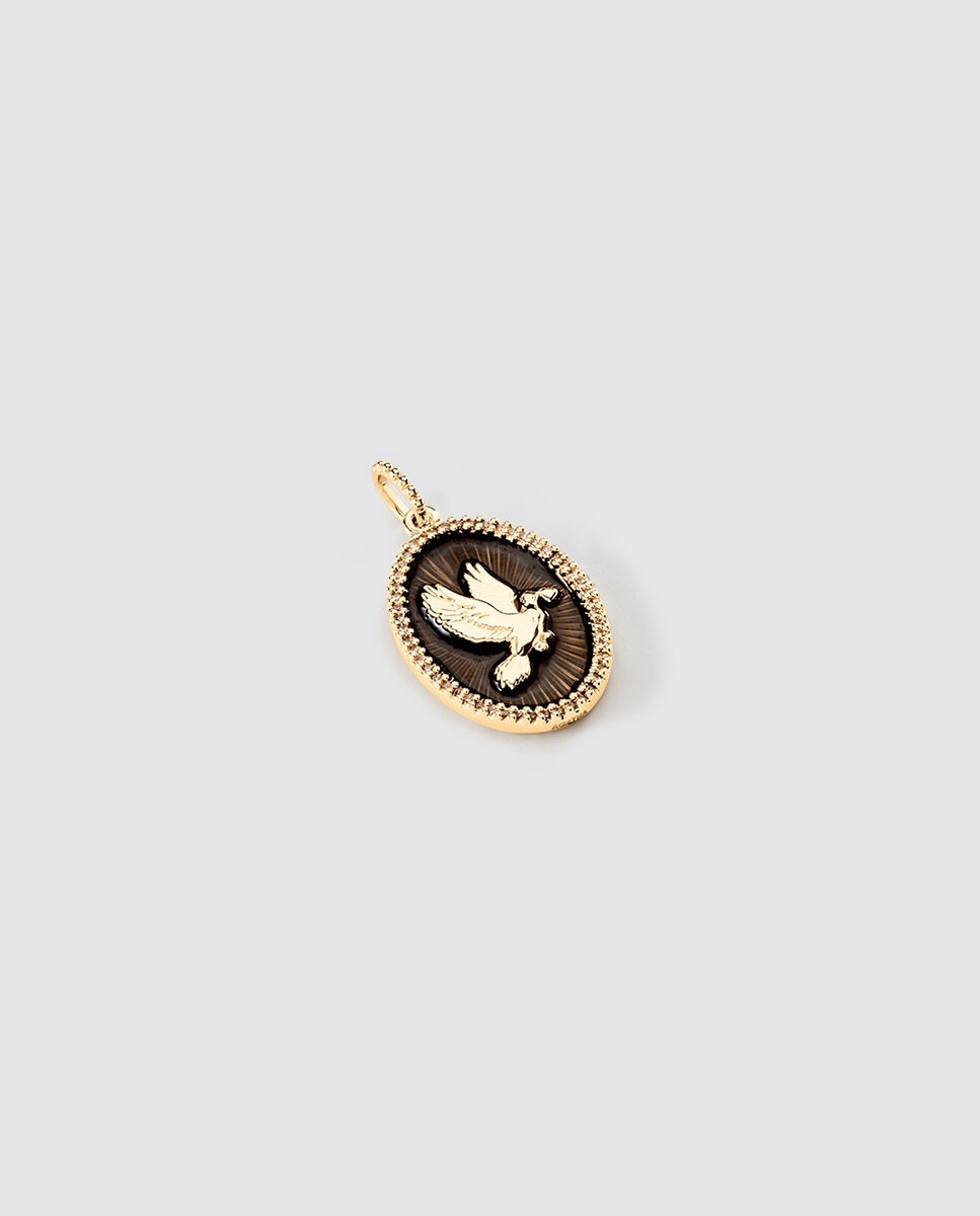Colgante pombo negro oro María Pombo Lucky Negro Agatha Paris · El ...