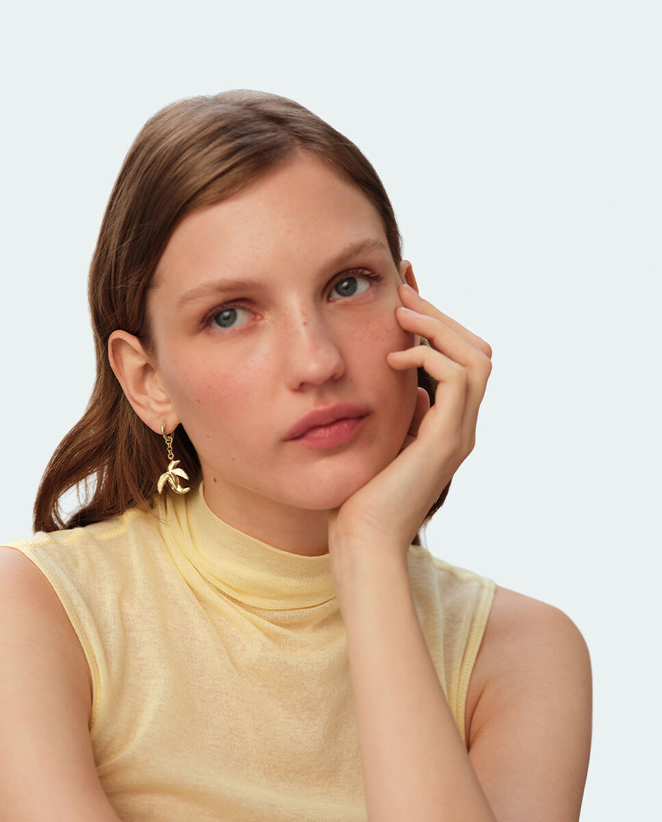 Pendientes largos delfín banana pangea Perla Agatha Paris · El Corte Inglés