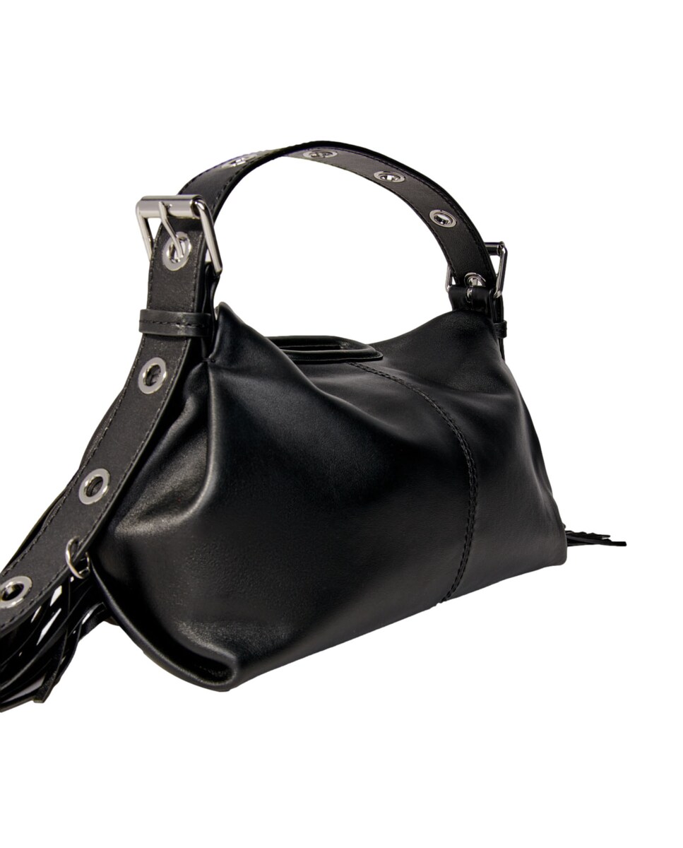 Bolso de hombro multiposición Miss M de piel color negro · Maje · El ...