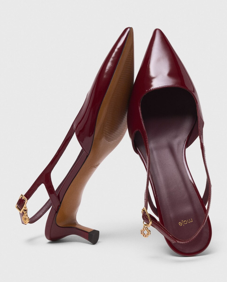 Zapato de mujer de tacón slingback de charol · Maje · El Corte Inglés