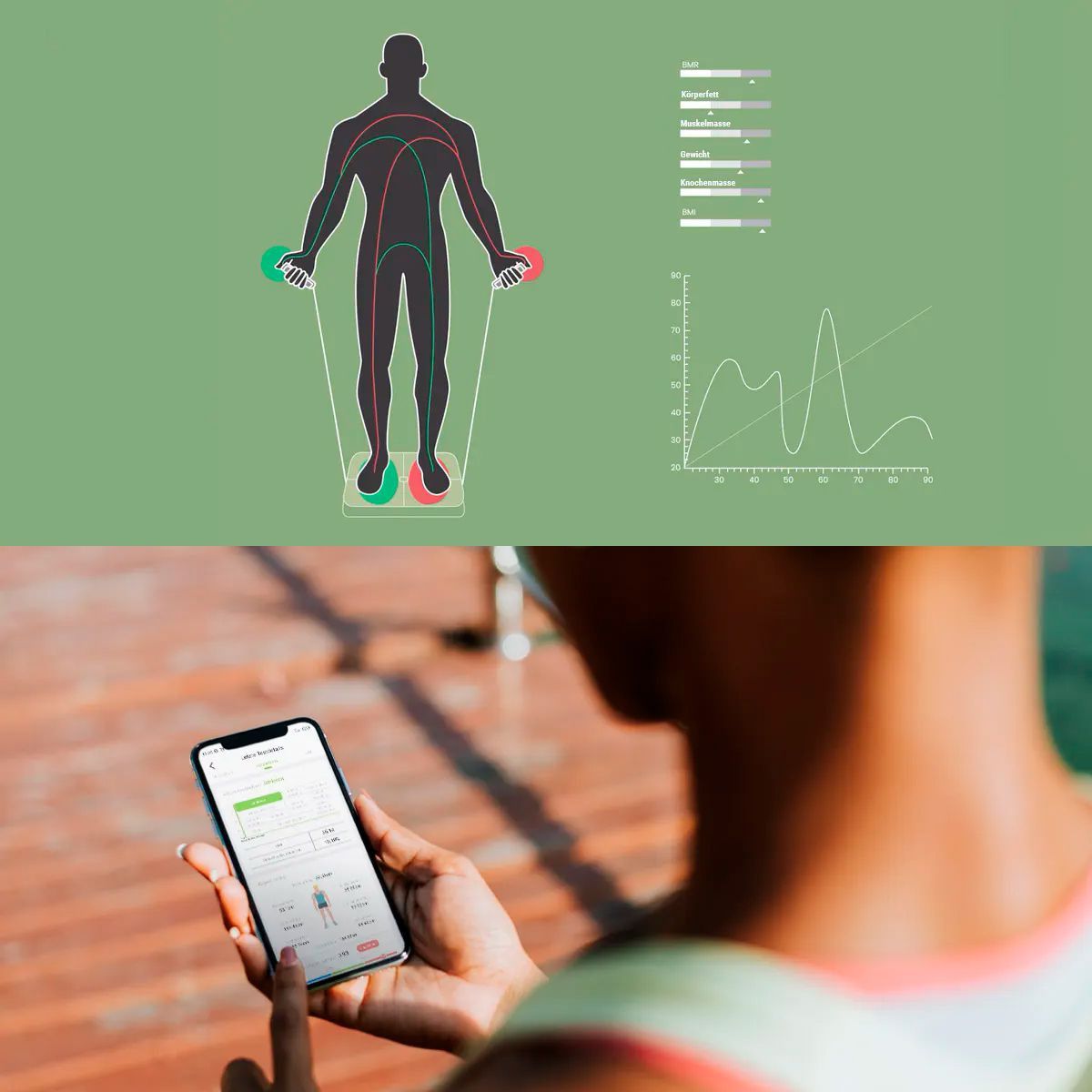 Báscula inteligente de análisis corporal Body Screen TX Hammer · Hammer ...