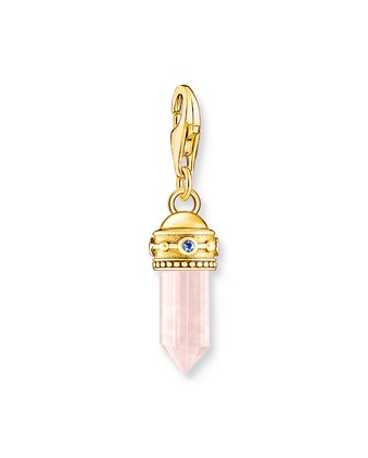 Charm chapado en oro y cristal de color rosa · Thomas Sabo · El Corte ...
