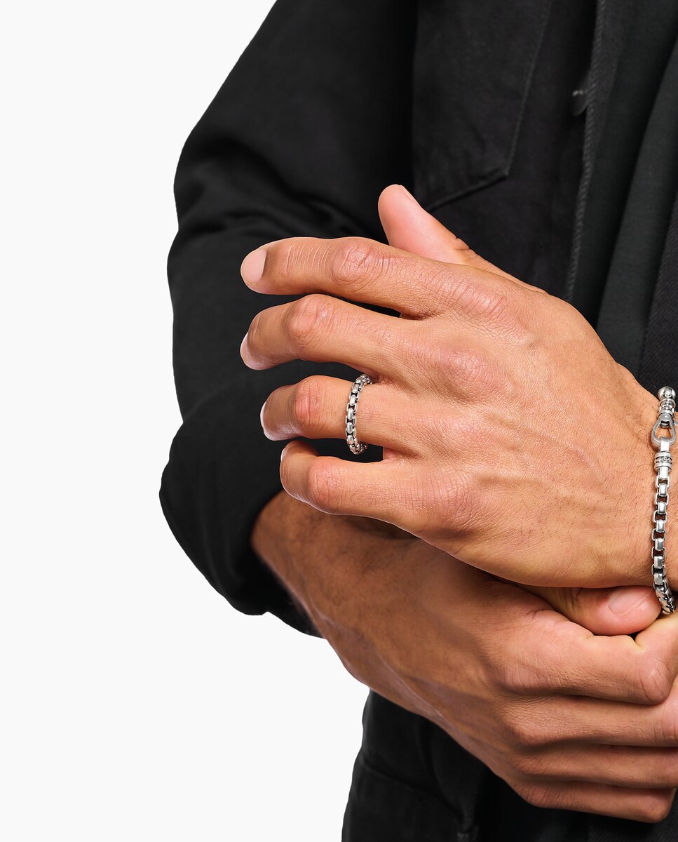 Anillo caja cadena plata Plata · El Corte Inglés