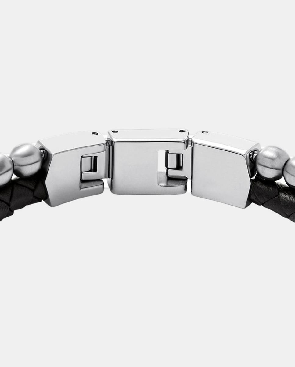 Pulsera de hombre townsman multihebra de piel en color negro con ...