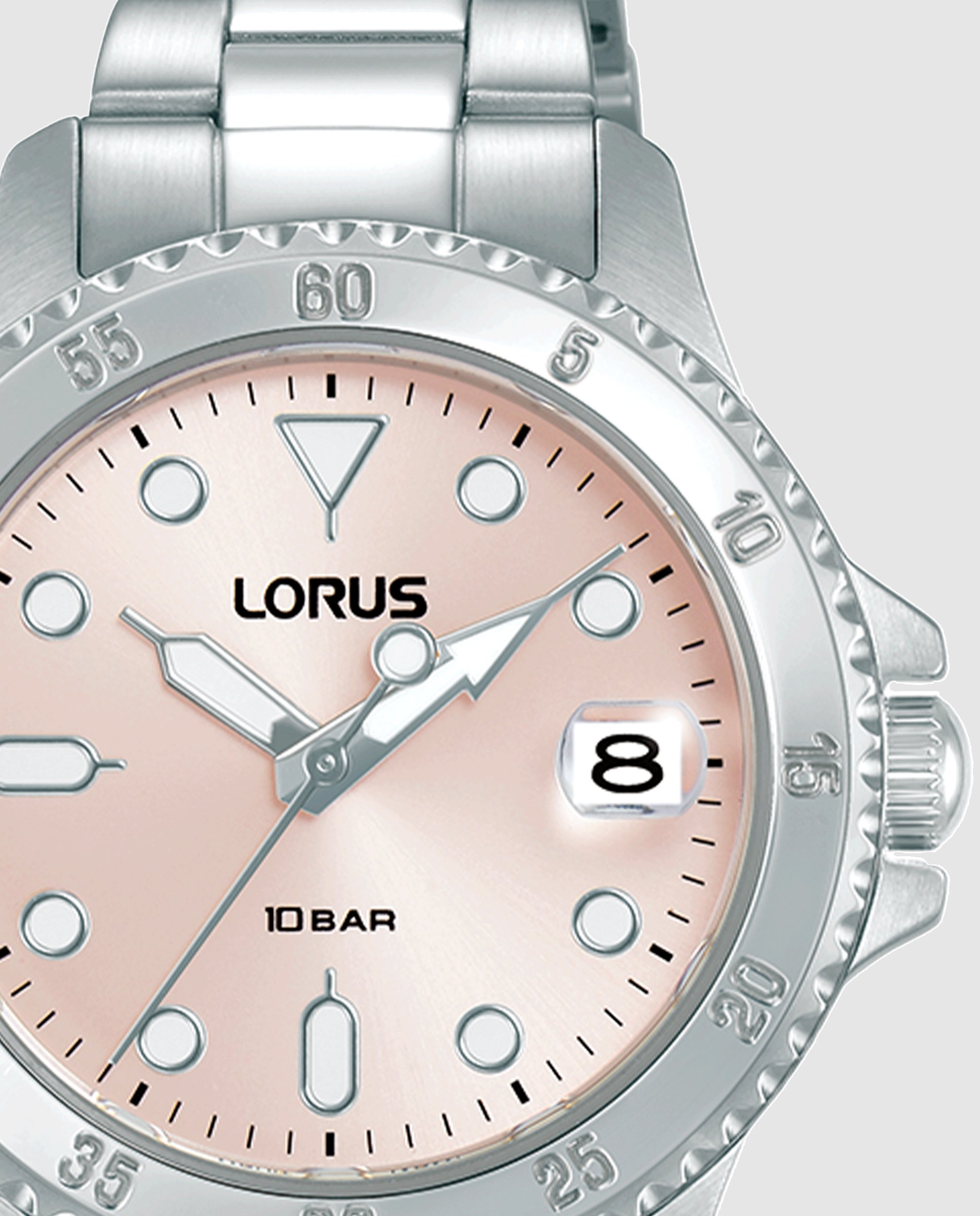 Reloj analógico de mujer woman rg817dx9 de acero y correa plateada ...