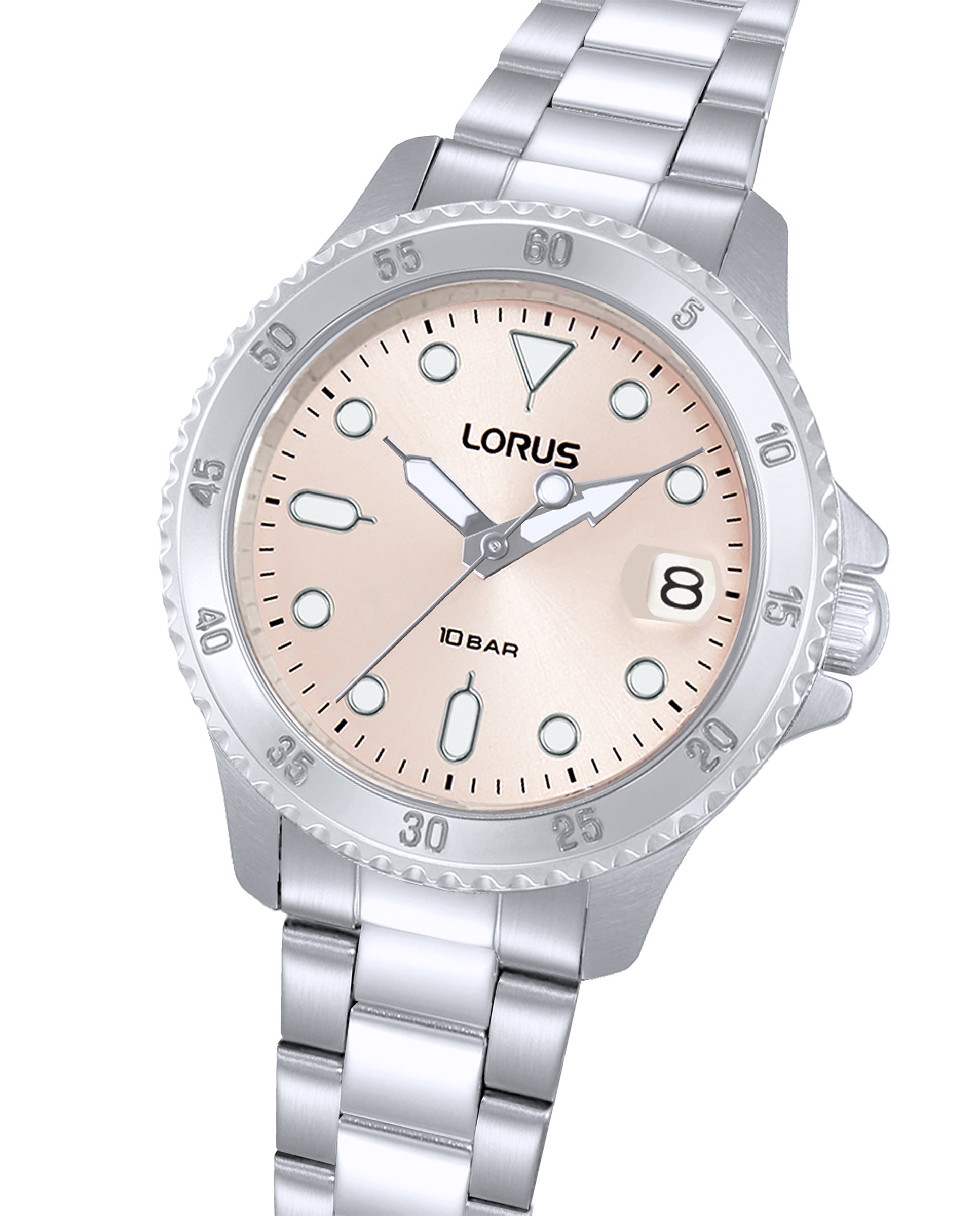 Reloj analógico de mujer woman rg817dx9 de acero y correa plateada ...