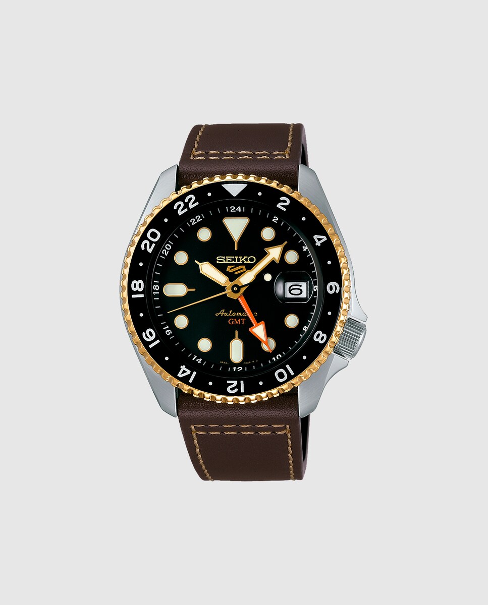 Reloj de hombre 5 sports SSK036K1 automático de piel y correa marrón ...