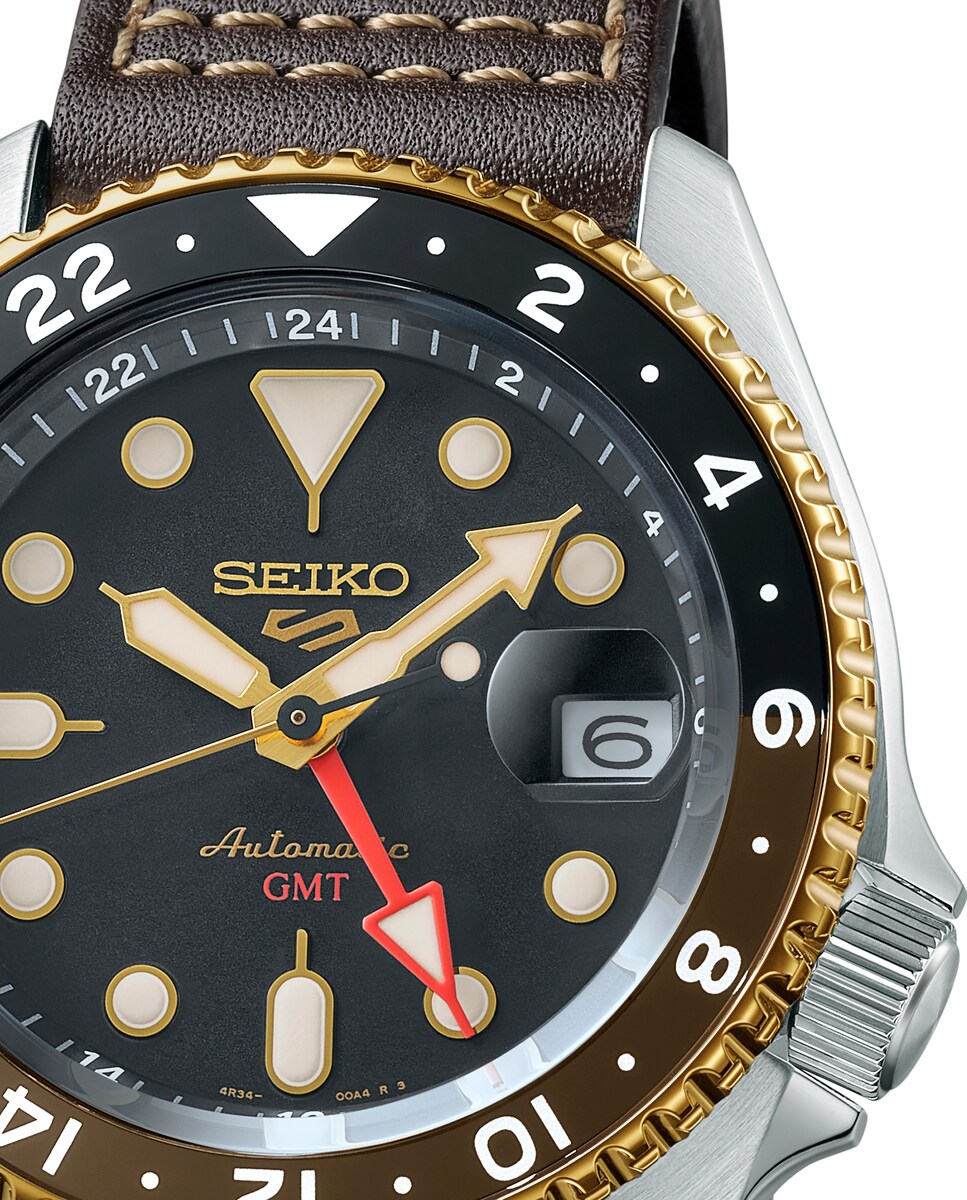 Reloj de hombre 5 sports SSK036K1 automático de piel y correa marrón ...