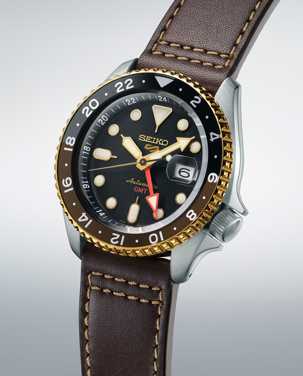 Reloj de hombre 5 sports SSK036K1 automático de piel y correa marrón ...