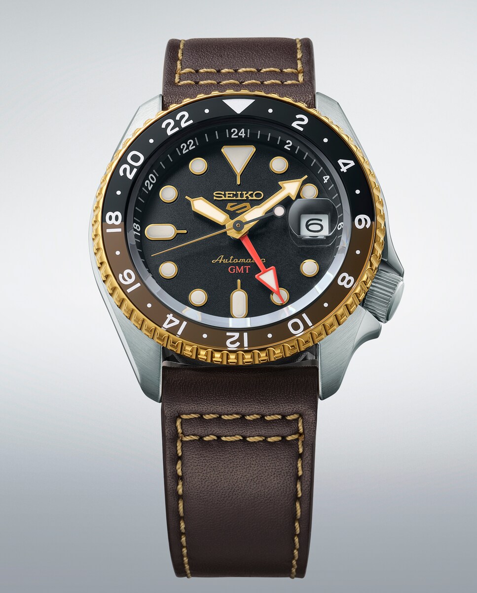 Reloj de hombre 5 sports SSK036K1 automático de piel y correa marrón ...