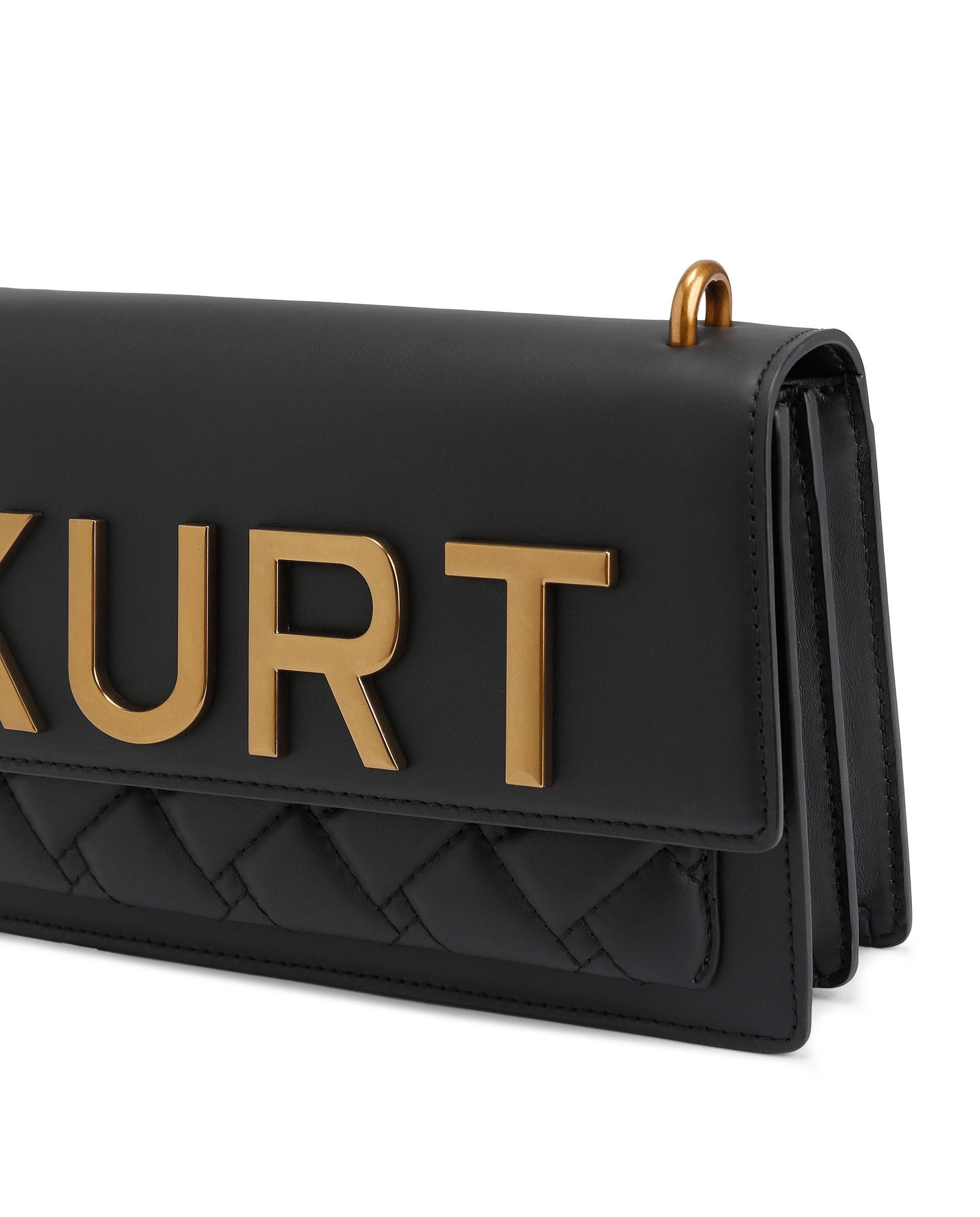 Bandolera de mujer de piel con asa ajustable Negro Kurt Geiger · El ...