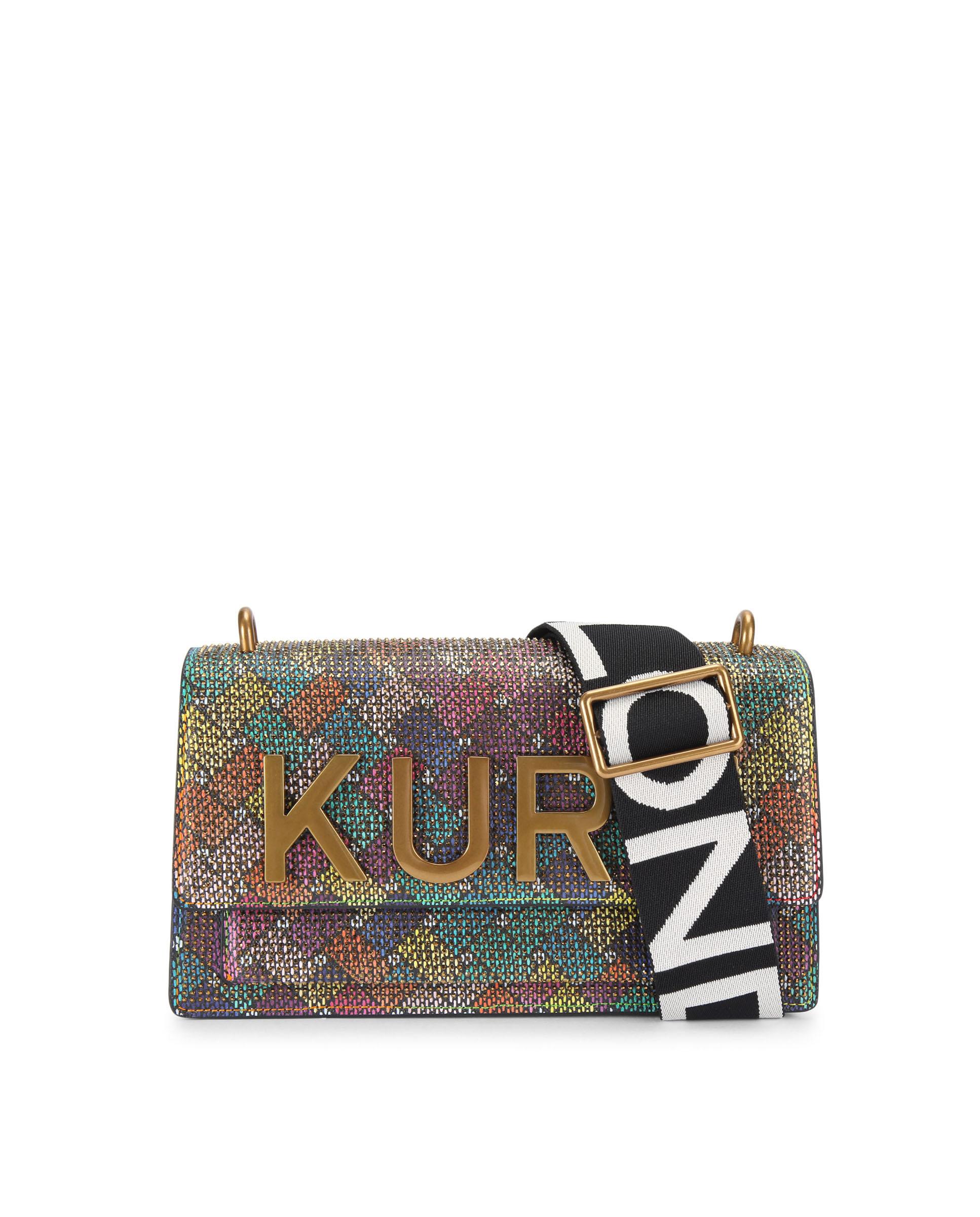 Bandolera de mujer de motivo geométrico con asa ajustable Multicolor ...