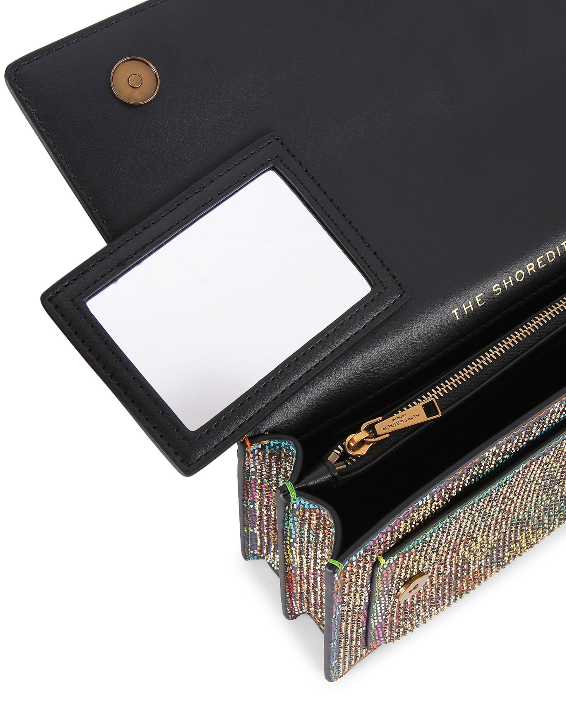 Bandolera de mujer de motivo geométrico con asa ajustable Multicolor ...