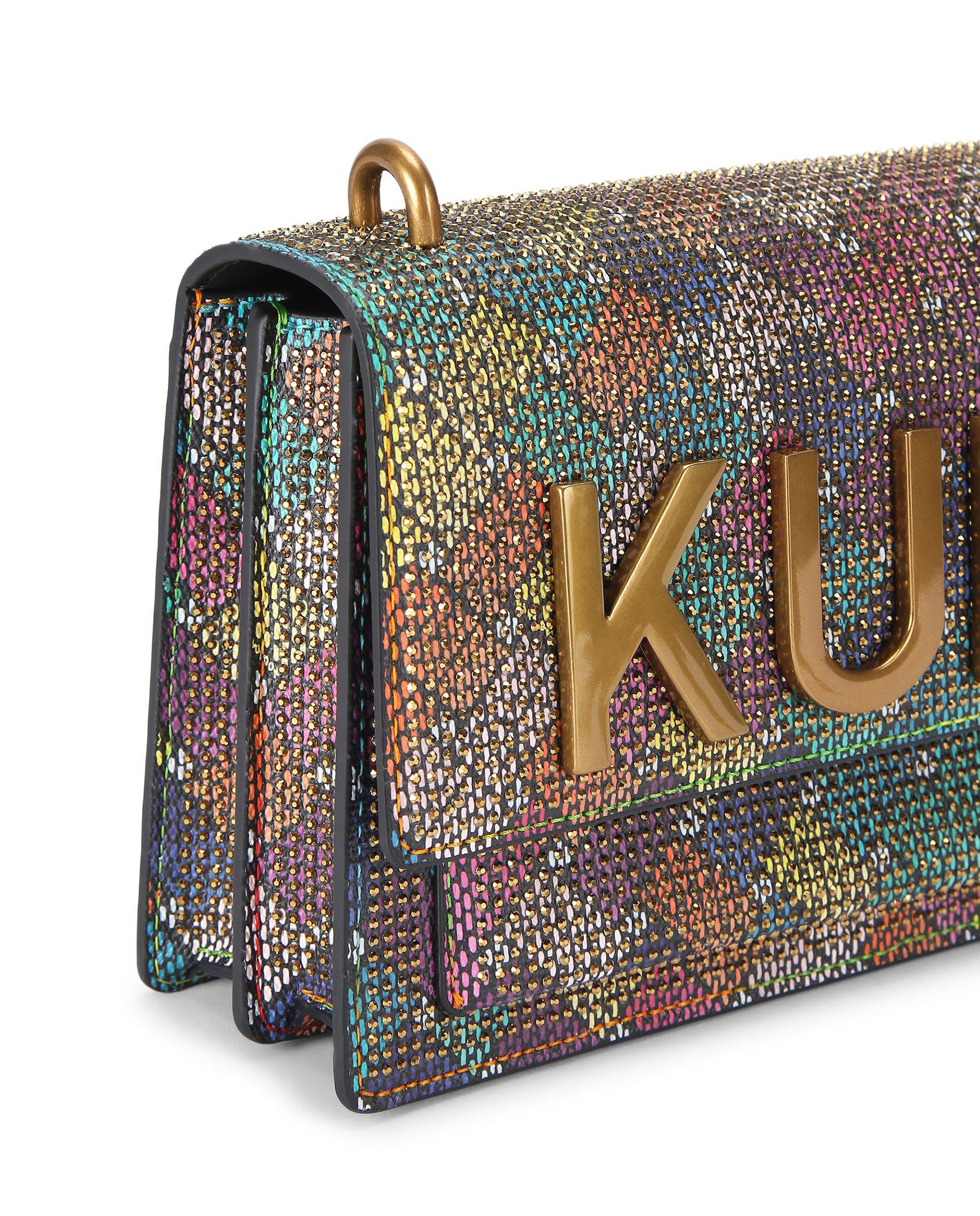 Bandolera de mujer de motivo geométrico con asa ajustable Multicolor ...