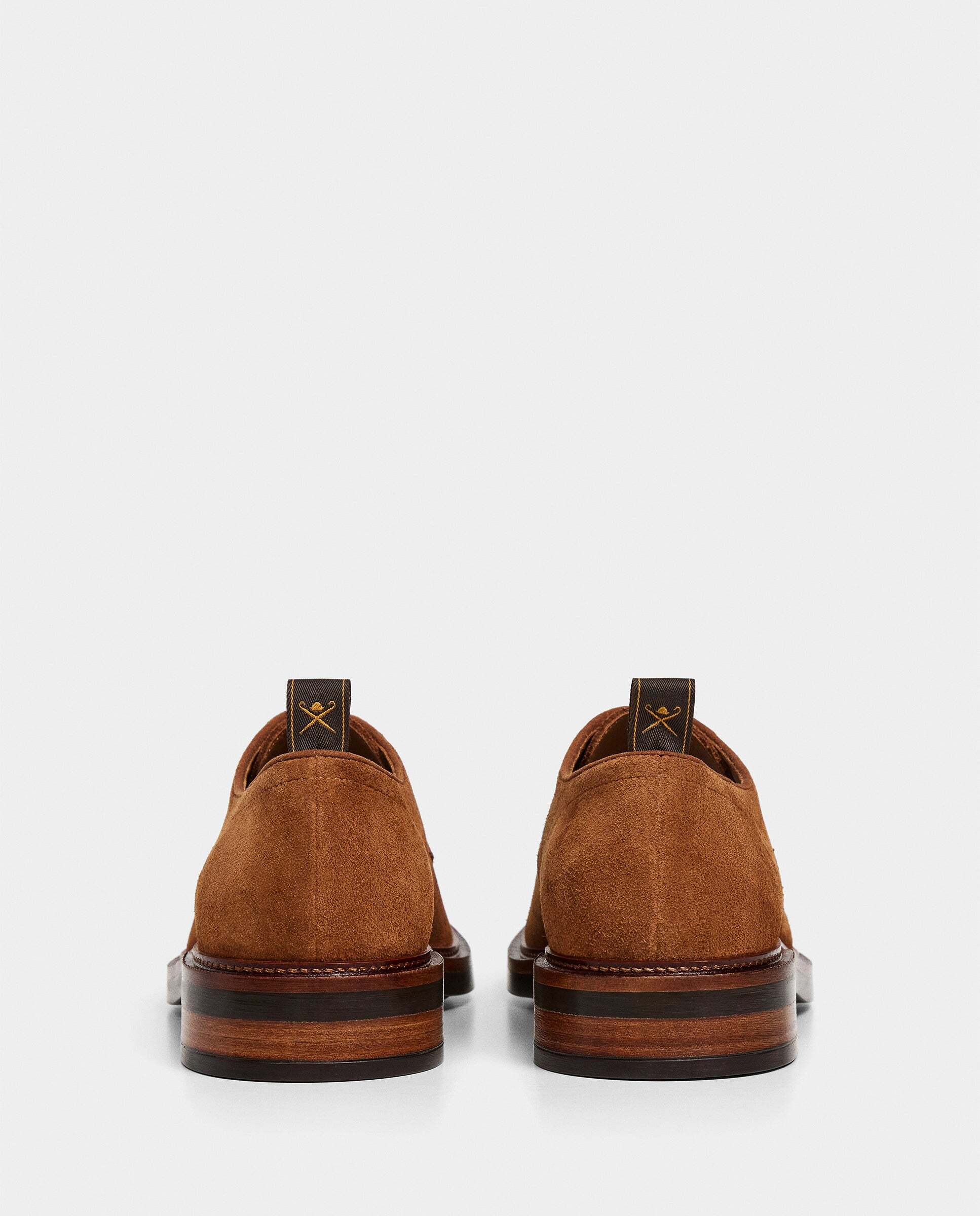 Zapatos derby de ante egmont Nuez Hackett · El Corte Inglés