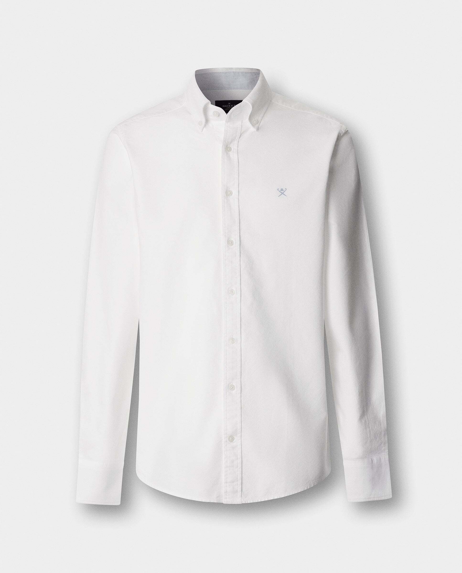Camisa oxford de hombre con logo fit clásico Blanco · El Corte Inglés