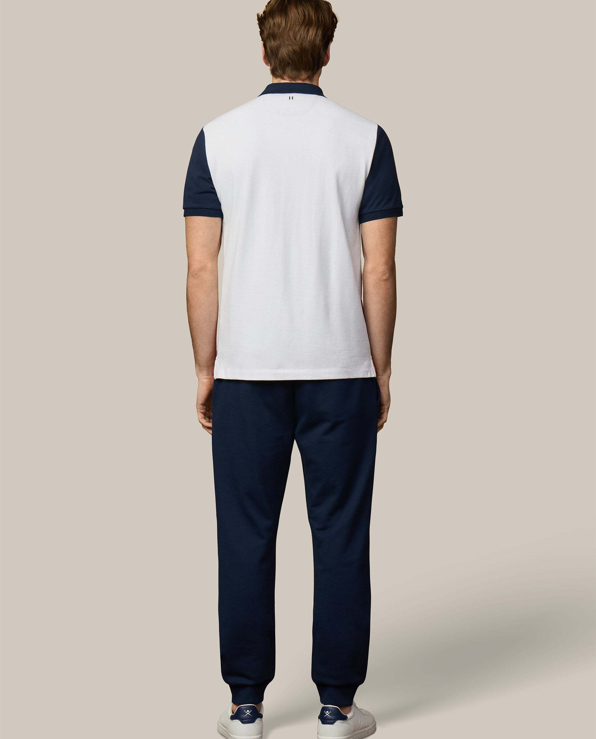 Polo de hombre color block manga corta fit clásico Rojo · El Corte Inglés