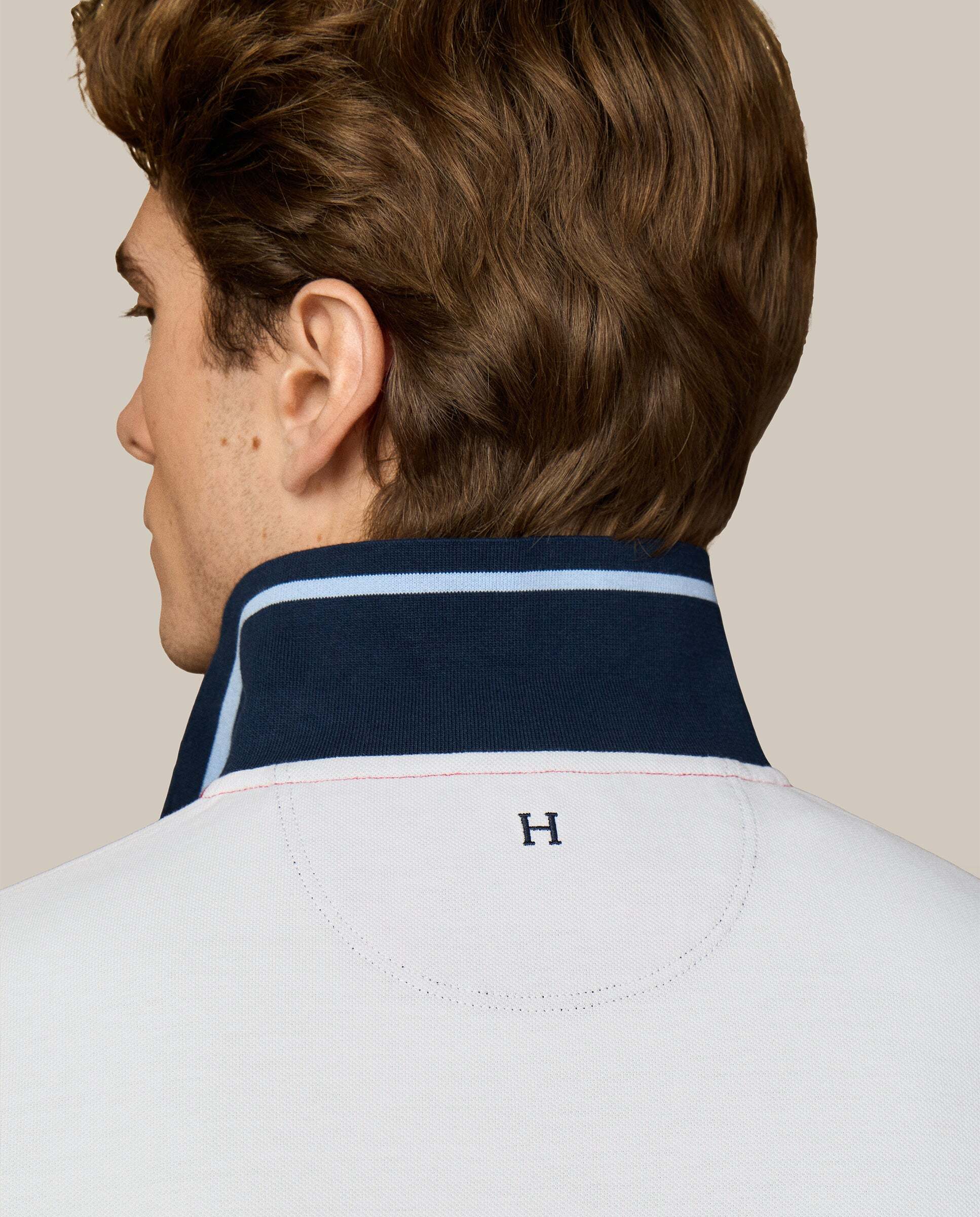 Polo de hombre color block manga corta fit clásico Rojo · El Corte Inglés